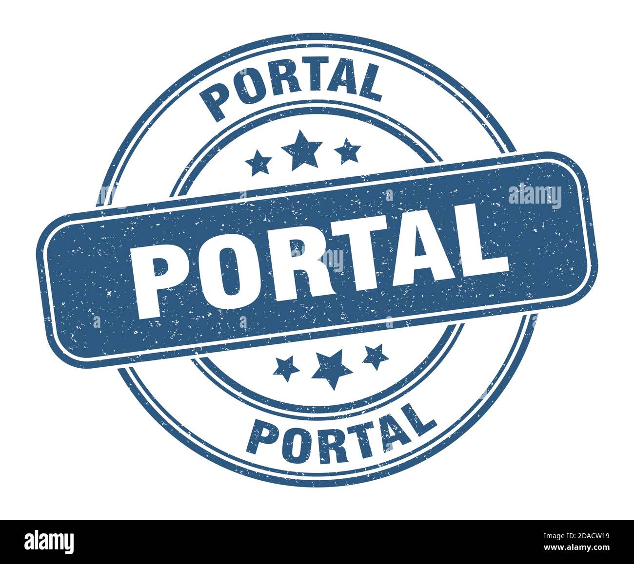 portal stamp. portal sign. round grunge label Stock Vector Image & Art ...