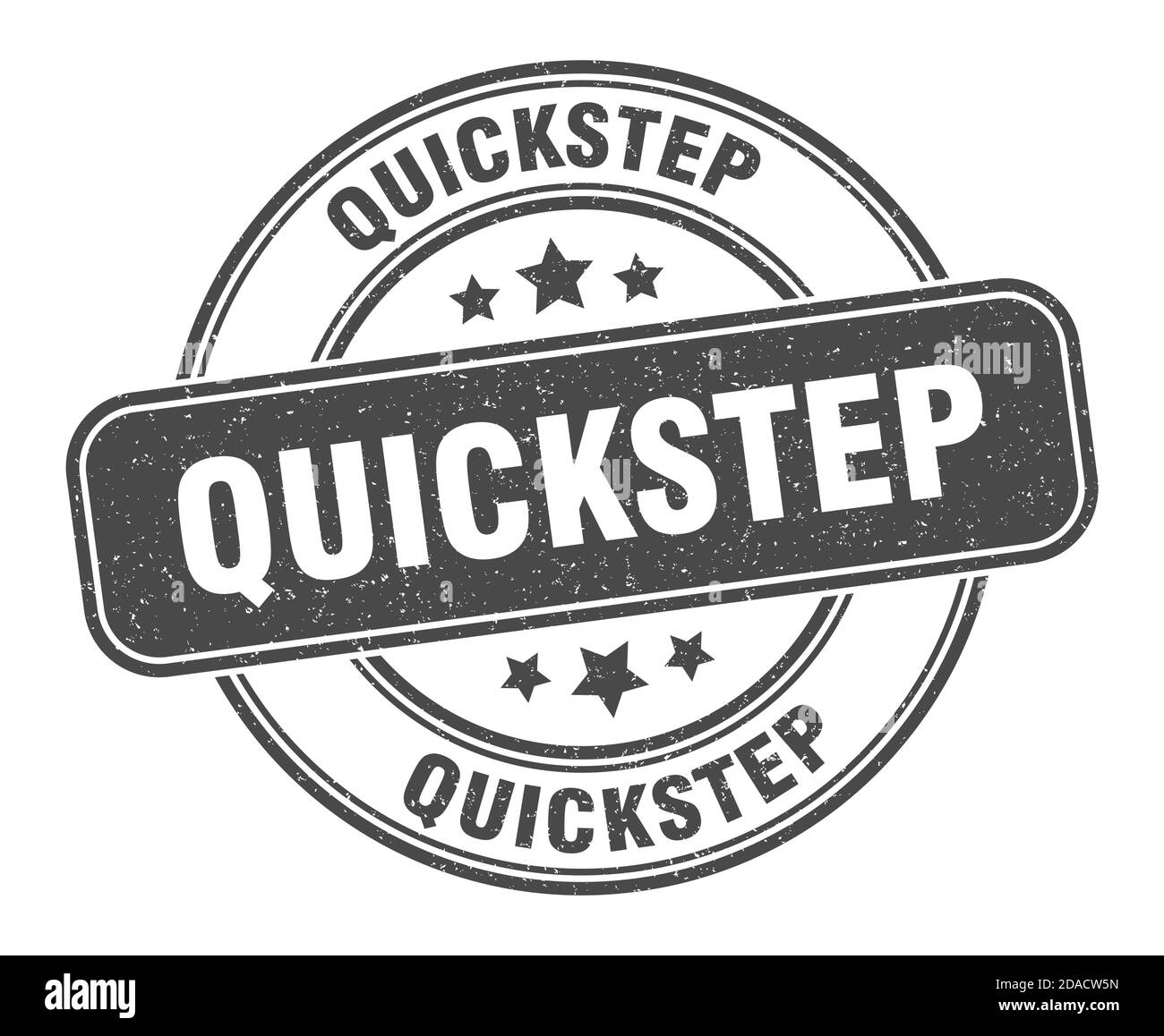 quickstep stamp. quickstep sign. round grunge label Stock Vector Image ...