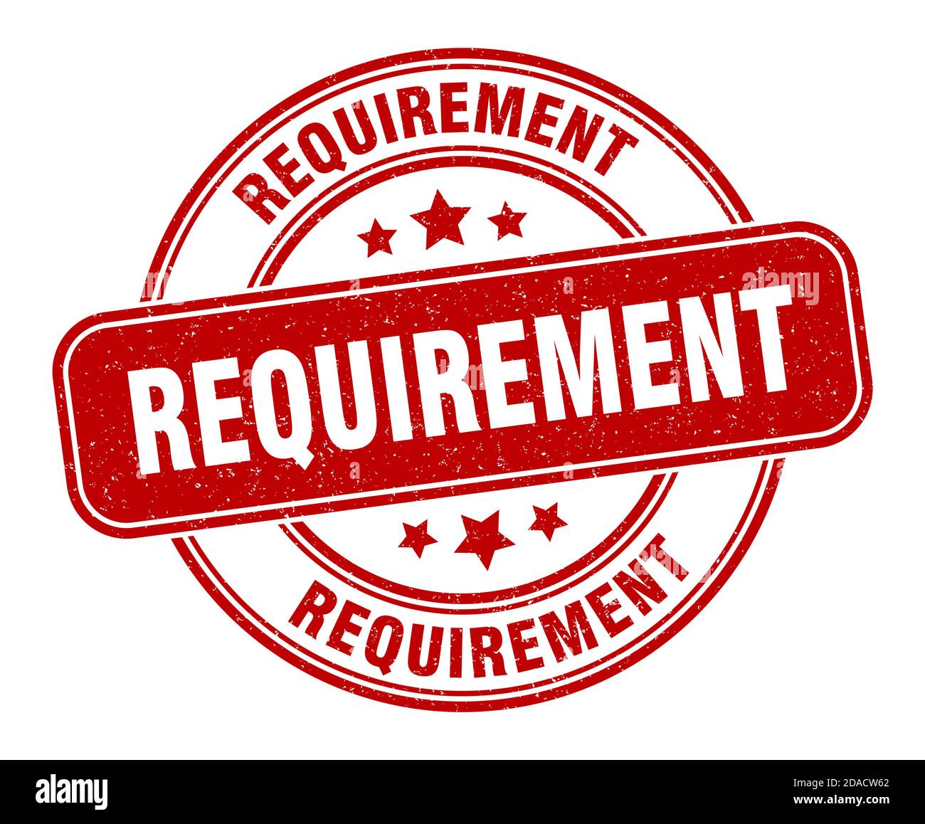 requirement stamp. requirement sign. round grunge label Stock Vector ...