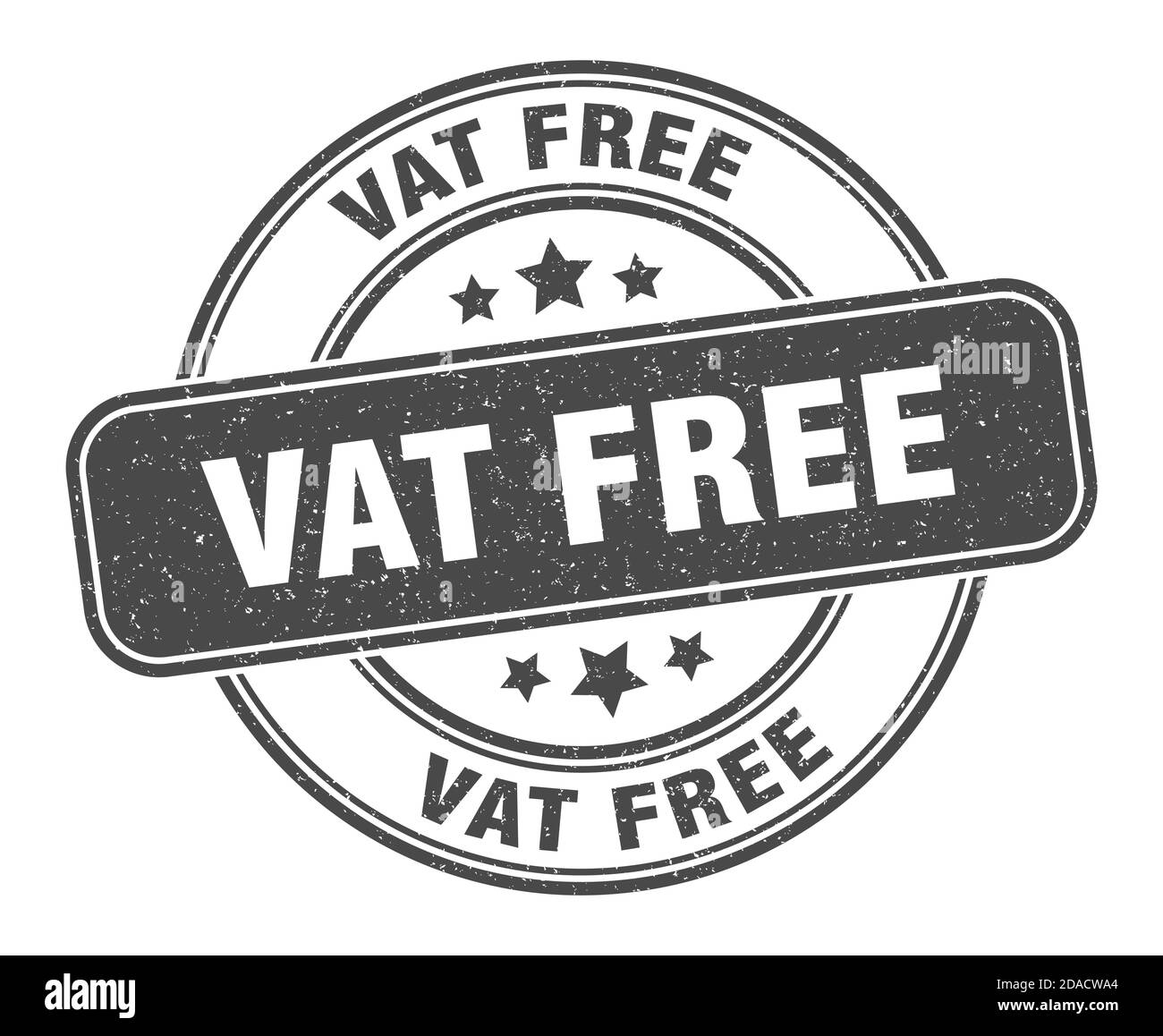 vat free stamp. vat free sign. round grunge label Stock Vector Image ...