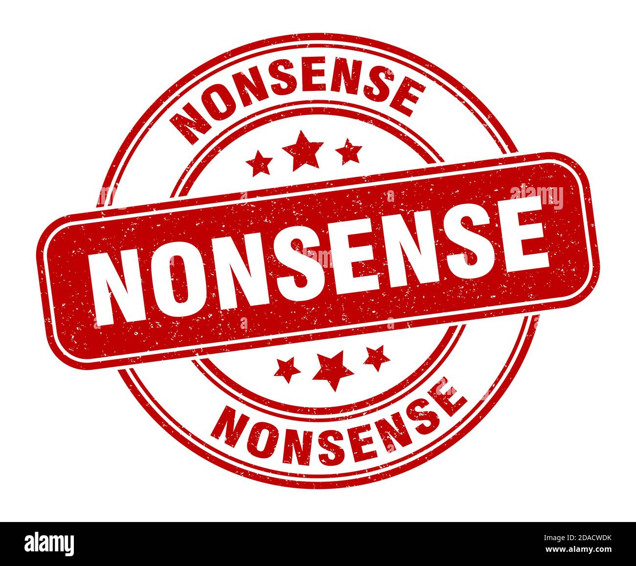 nonsense stamp. nonsense sign. round grunge label Stock Vector Image ...