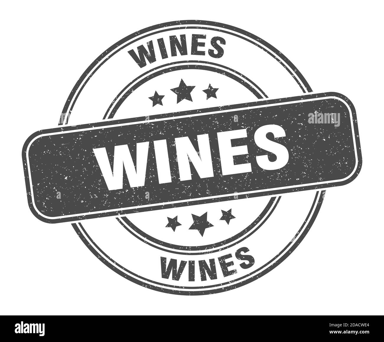 wines stamp. wines sign. round grunge label Stock Vector Image & Art ...