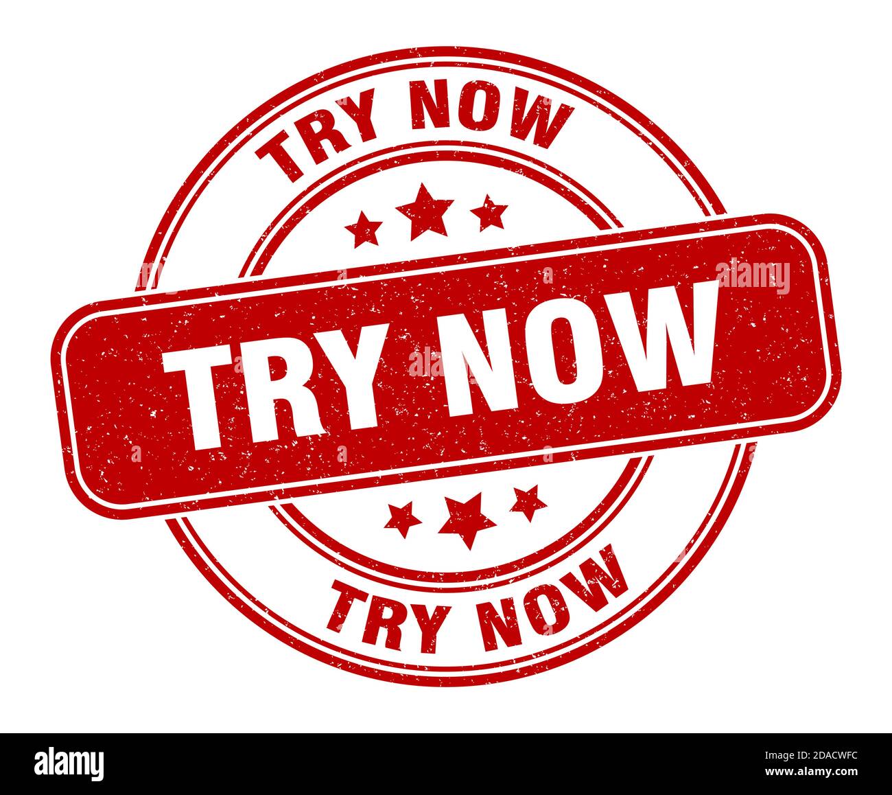 try now stamp. try now sign. round grunge label Stock Vector Image ...