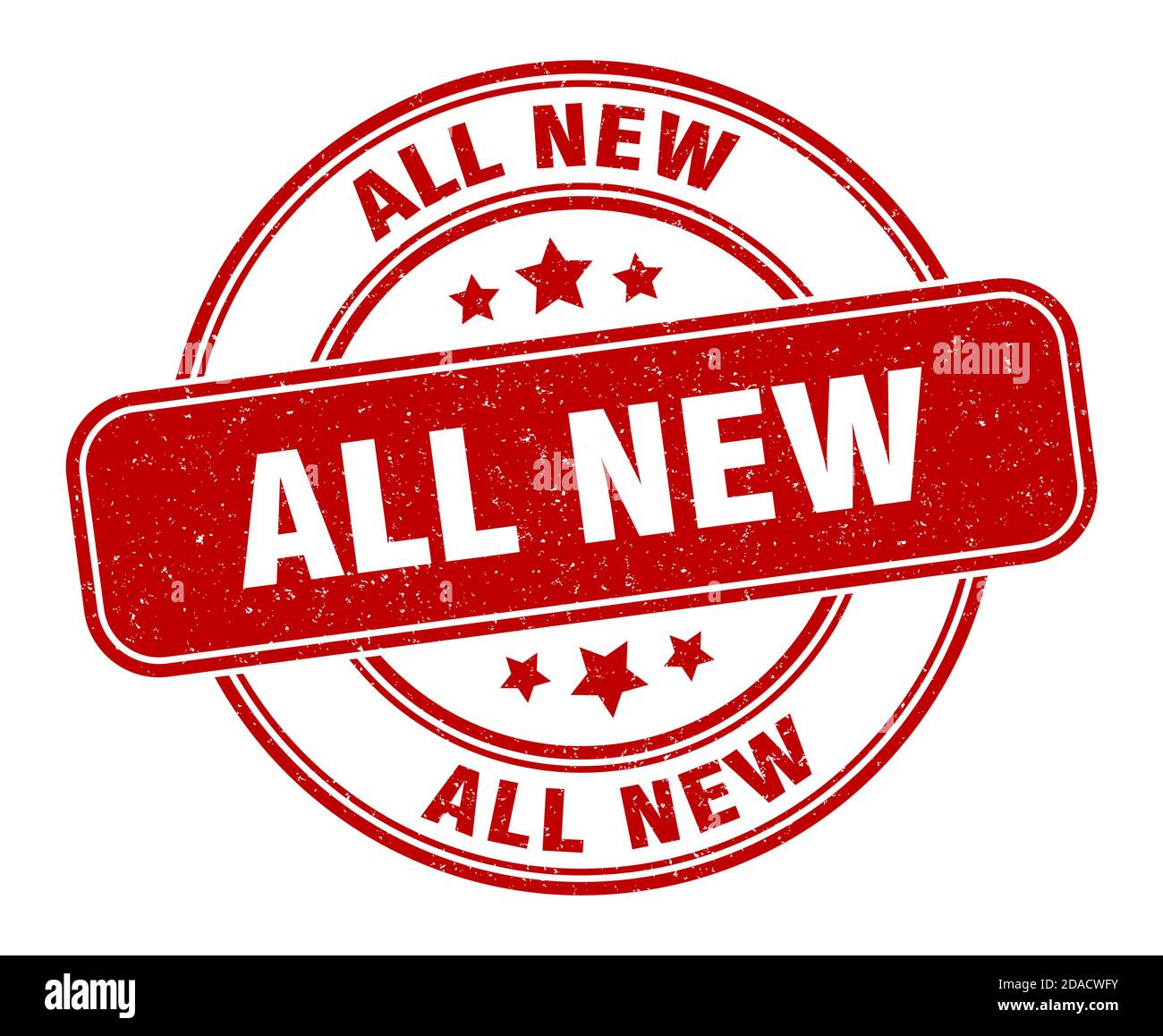 all new stamp. all new sign. round grunge label Stock Vector Image ...