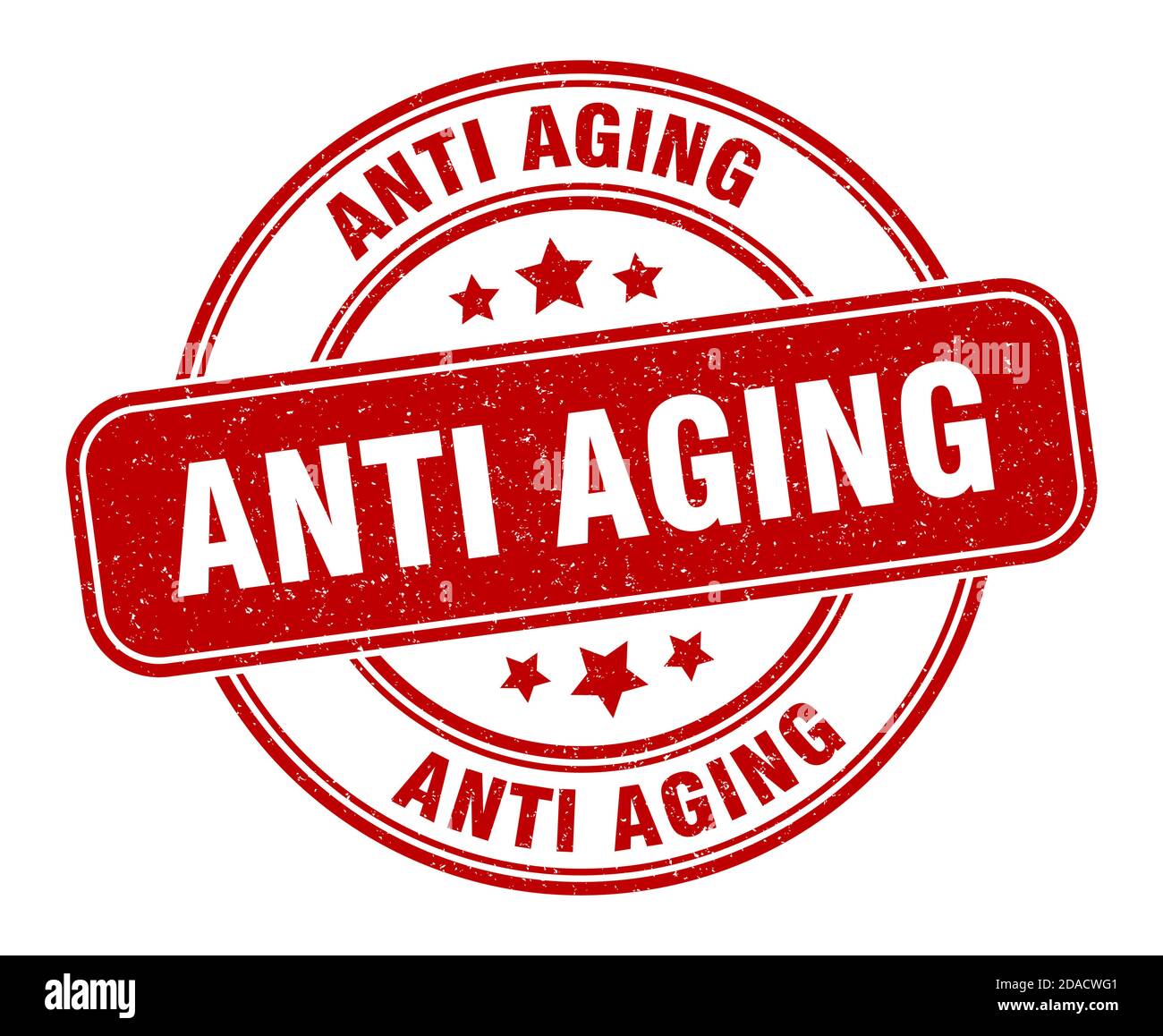 Anti aging stamp sign hi-res stock photography and images - Alamy
