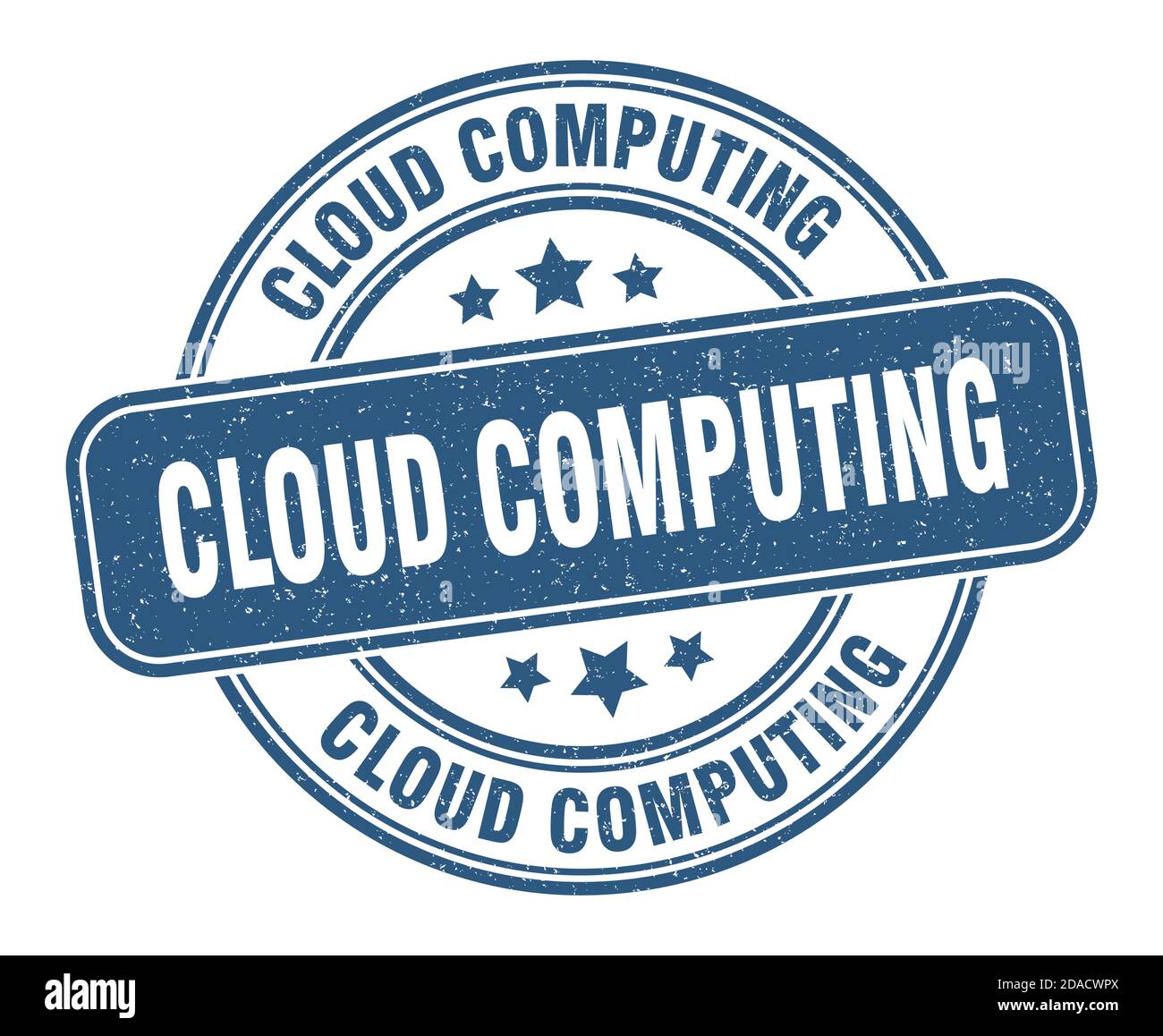 cloud computing stamp. cloud computing sign. round grunge label Stock ...