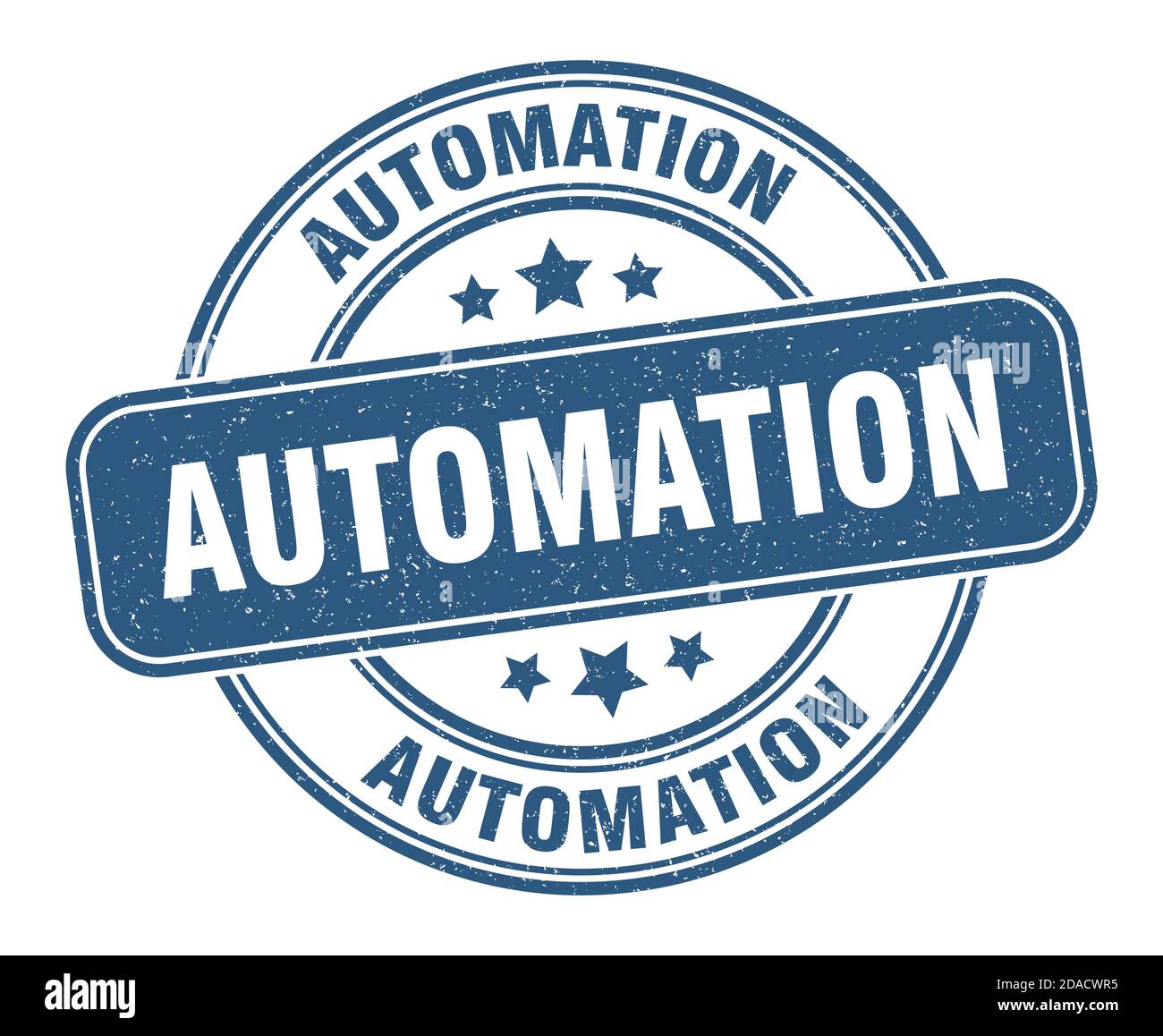 automation stamp. automation sign. round grunge label Stock Vector ...