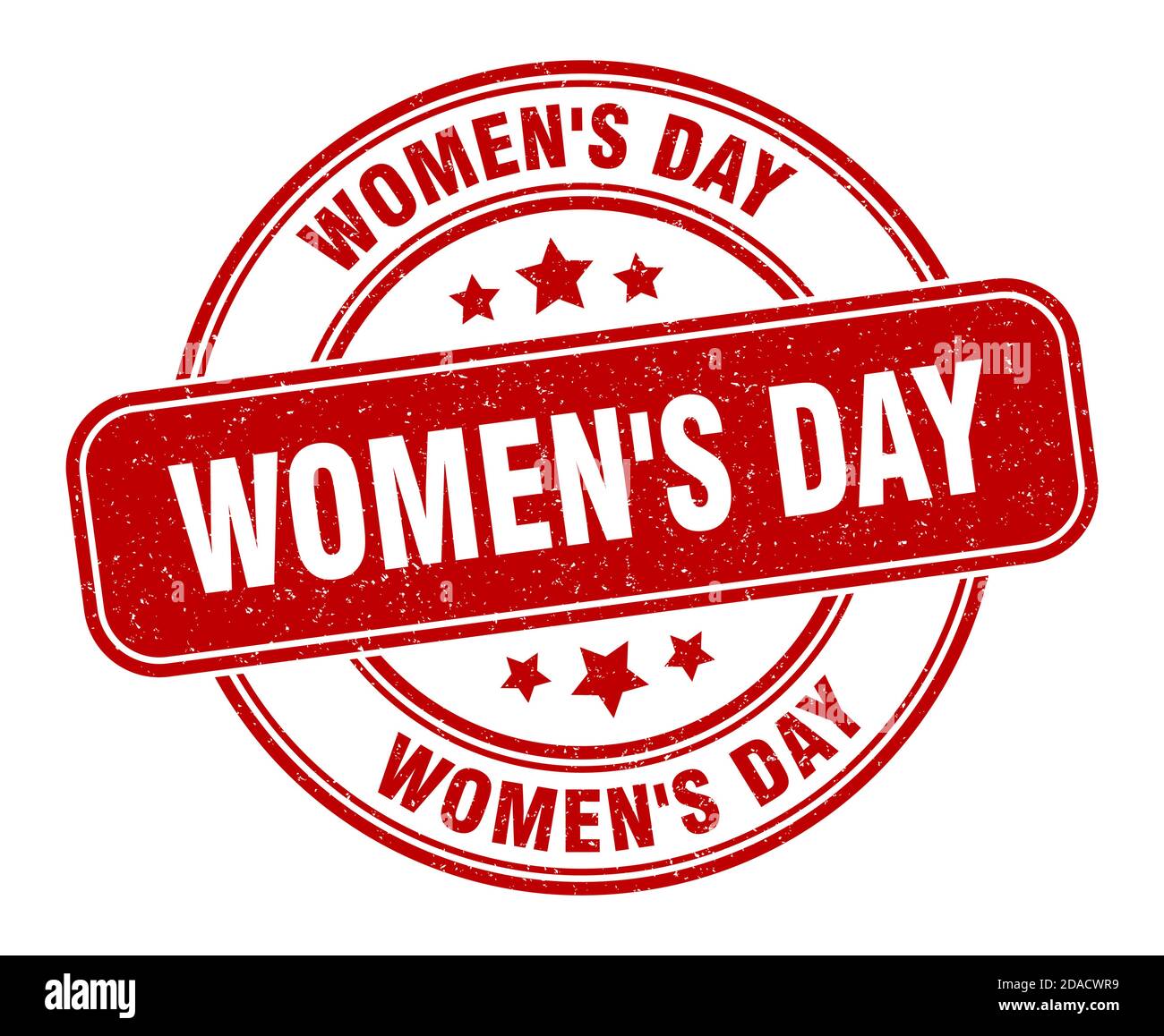 women's day stamp. women's day sign. round grunge label Stock Vector ...