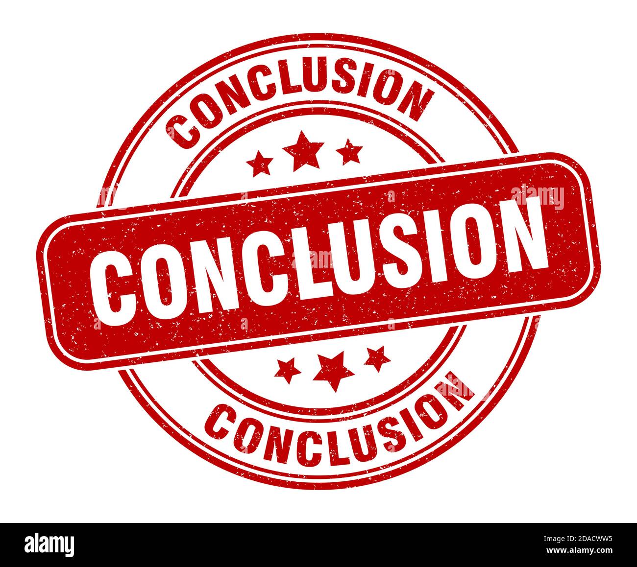 conclusion stamp. conclusion sign. round grunge label Stock Vector ...