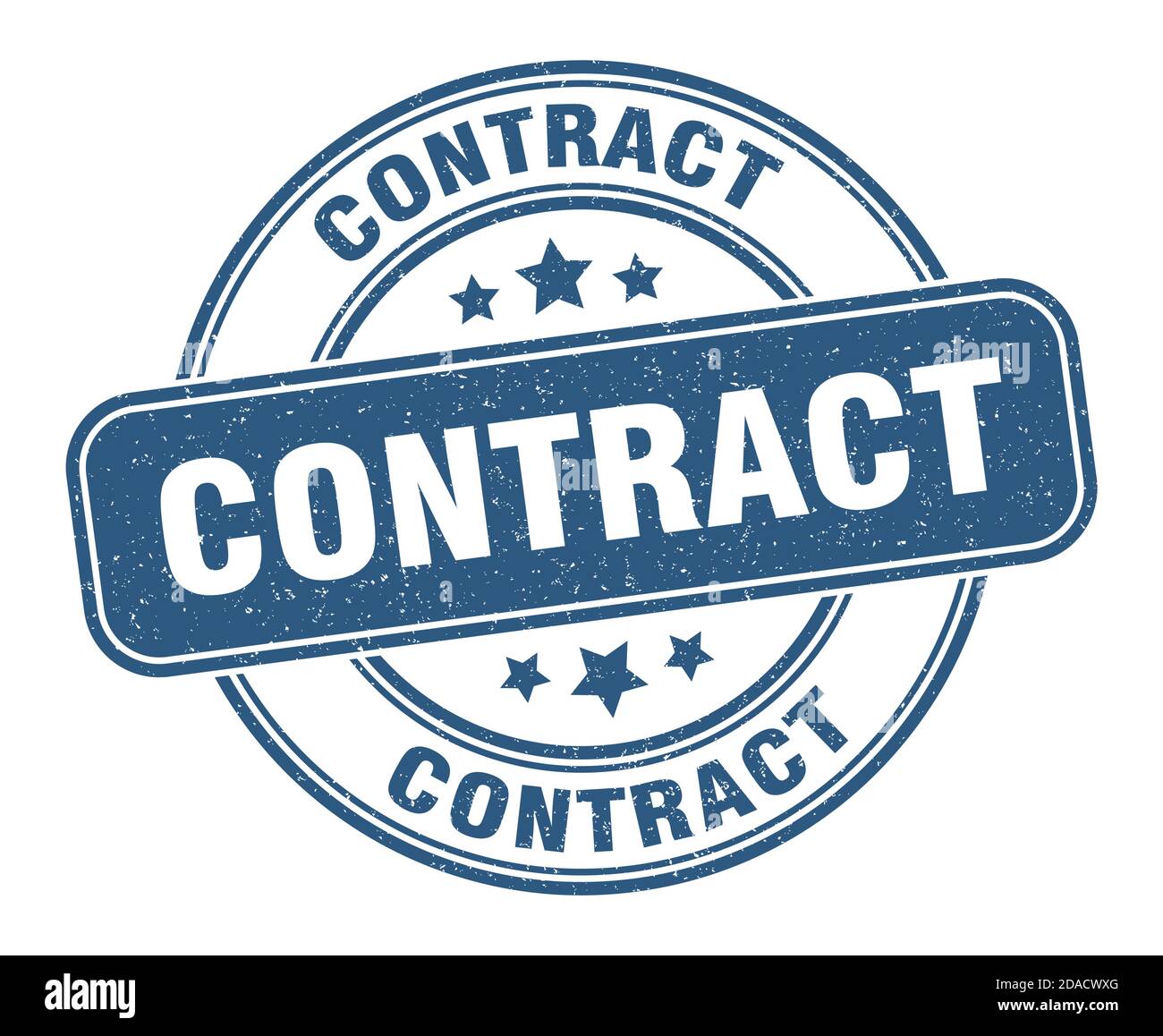 contract stamp. contract sign. round grunge label Stock Vector Image ...