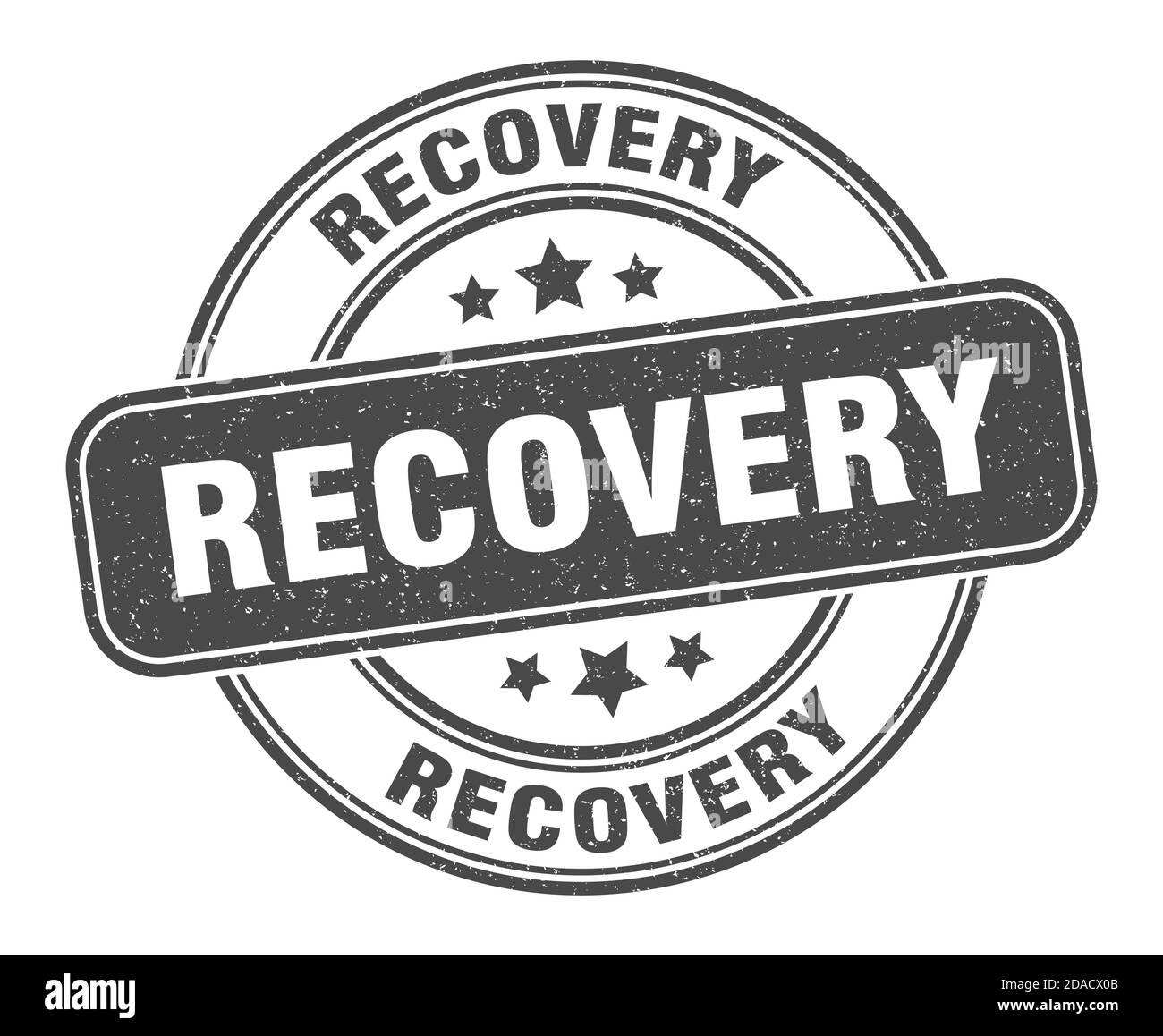 recovery stamp. recovery sign. round grunge label Stock Vector Image ...