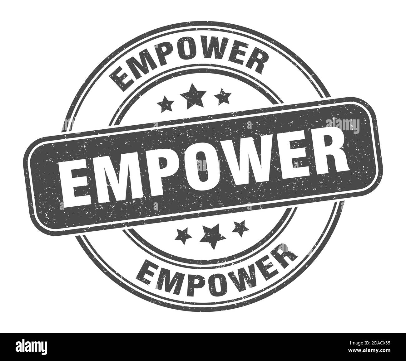 empower stamp. empower sign. round grunge label Stock Vector Image ...
