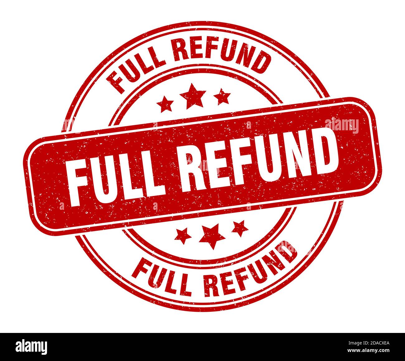Full refund rubber stamp hi-res stock photography and images - Alamy