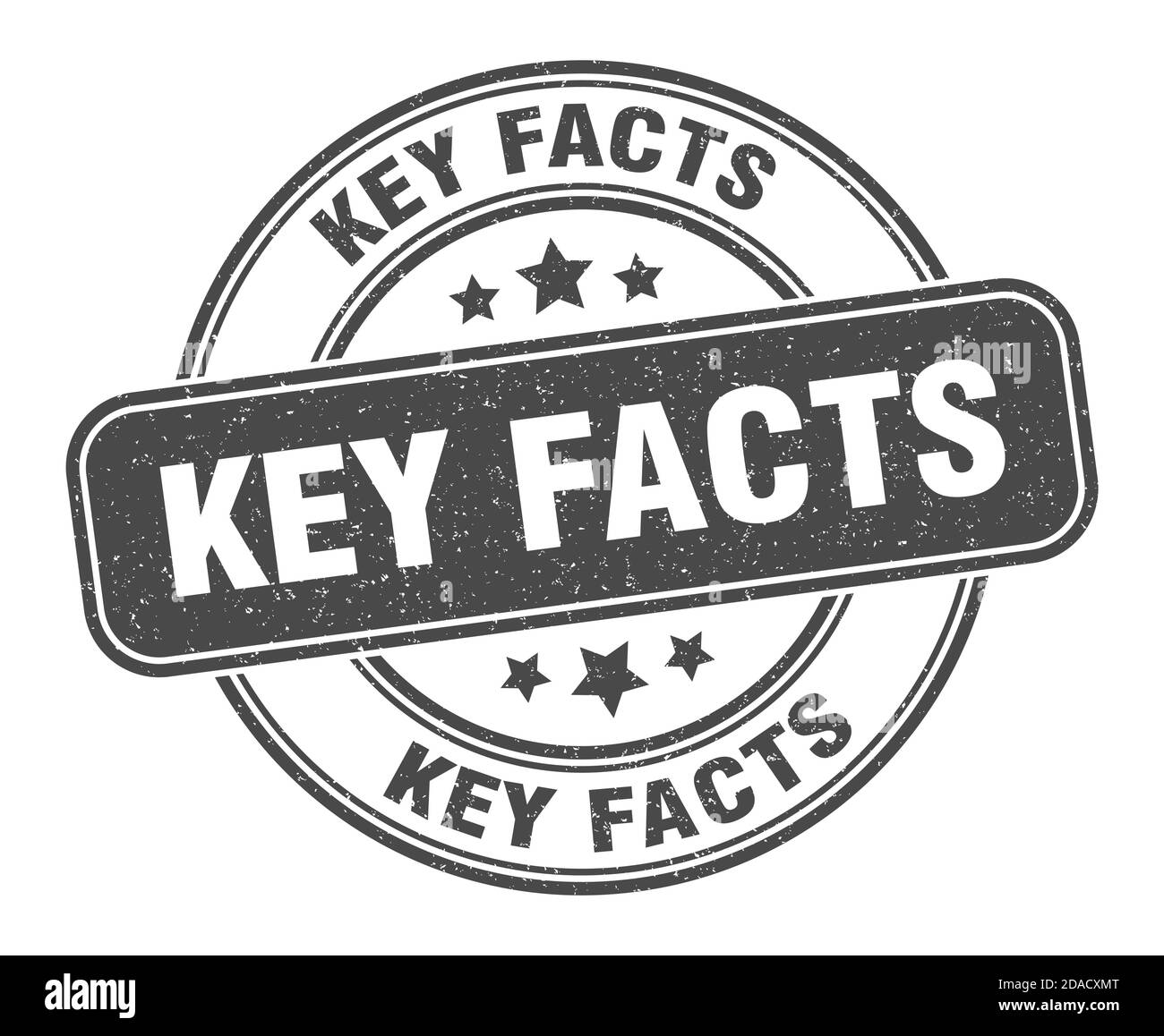 key facts stamp. key facts sign. round grunge label Stock Vector Image ...