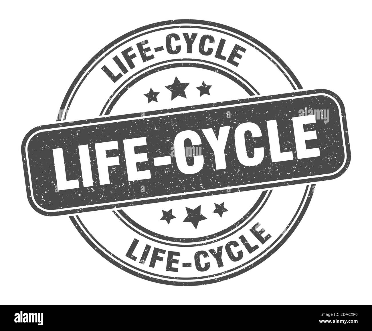 life-cycle stamp. life-cycle sign. round grunge label Stock Vector ...