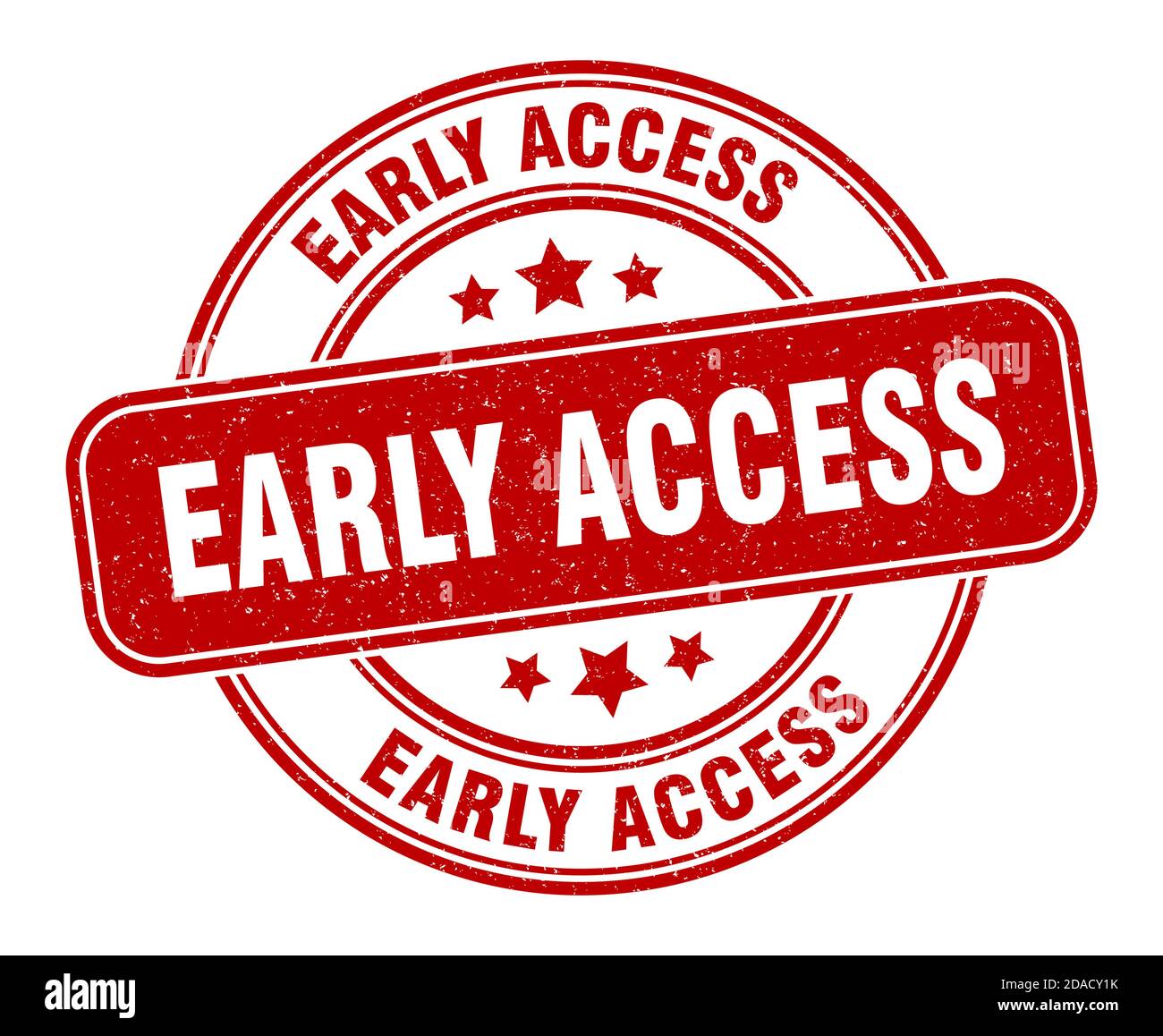 early access stamp. early access sign. round grunge label Stock Vector ...