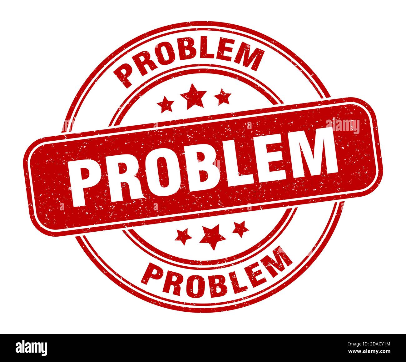 problem stamp. problem sign. round grunge label Stock Vector Image ...