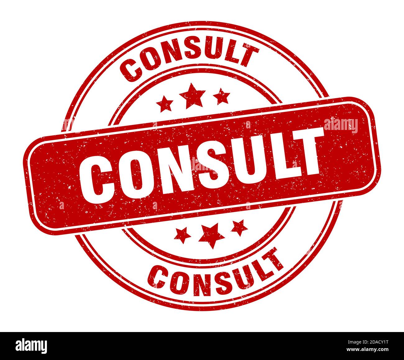 Consult stamp sign round Stock Vector Images - Alamy