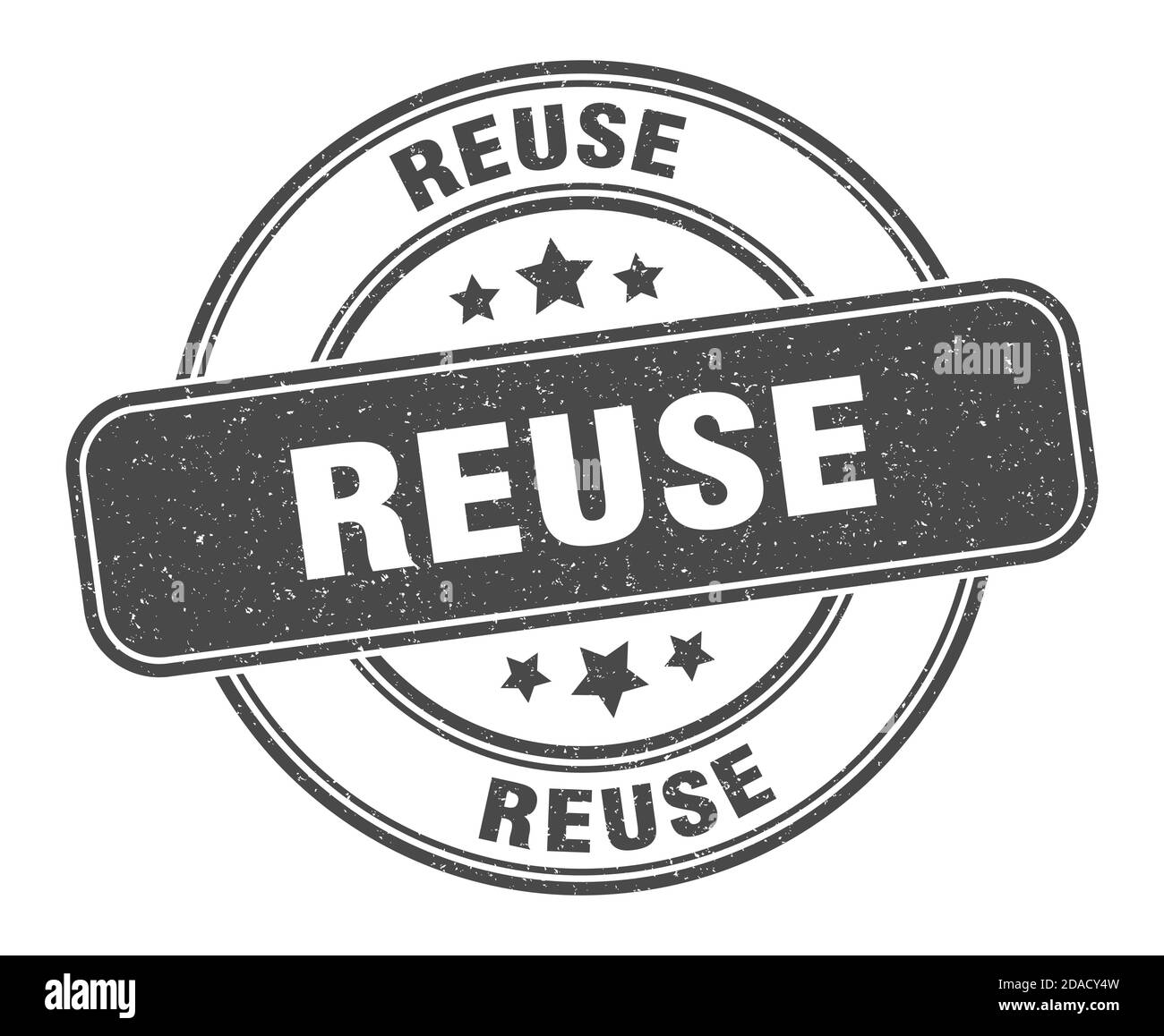 reuse stamp. reuse sign. round grunge label Stock Vector Image & Art ...