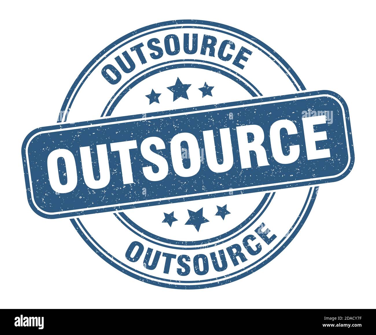 outsource stamp. outsource sign. round grunge label Stock Vector Image ...