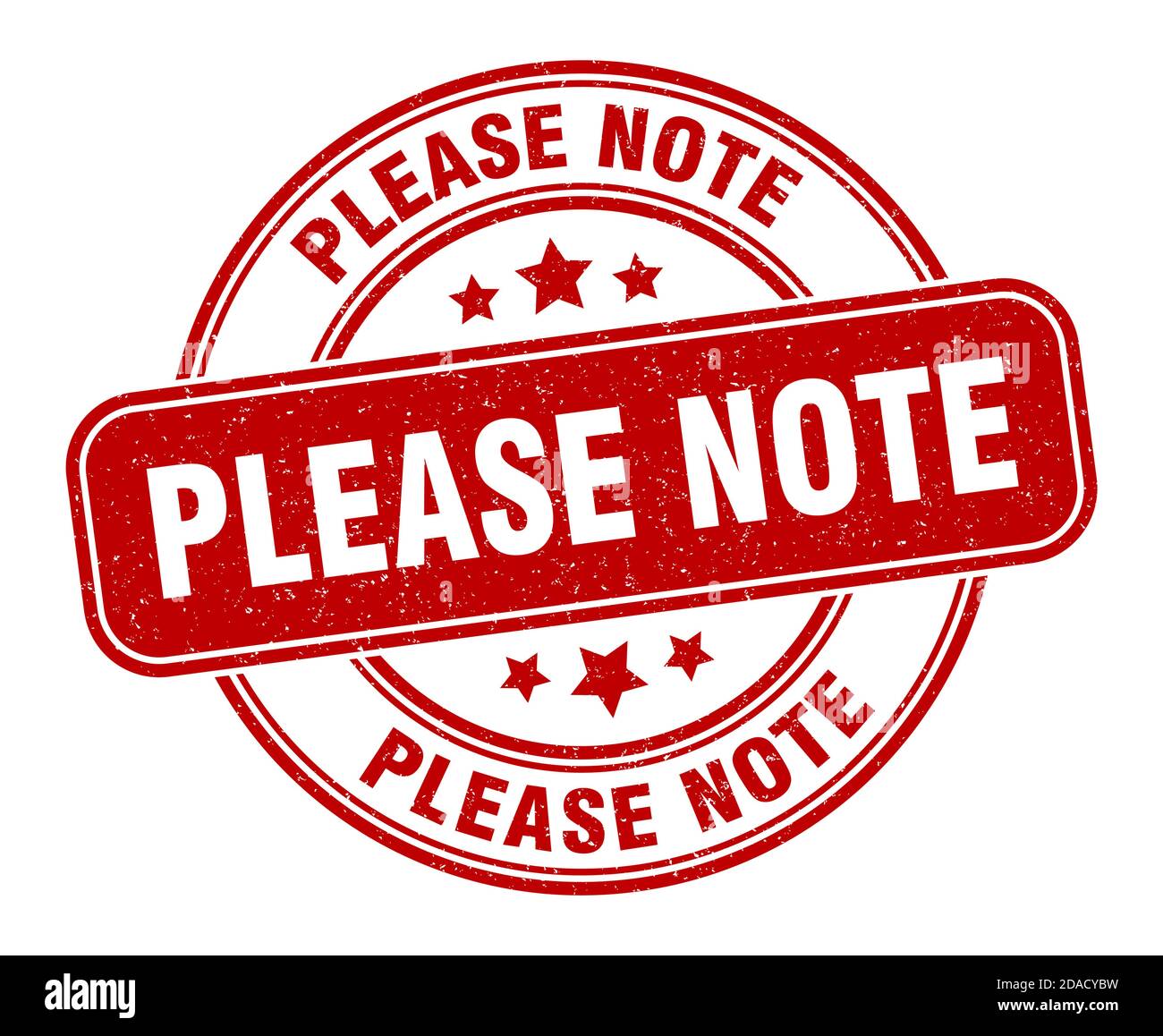 Please note stamp Stock Vector Images - Alamy