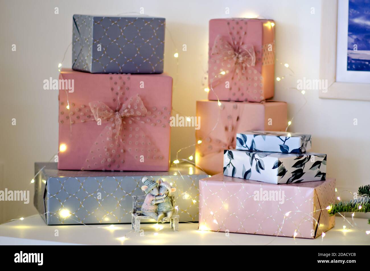 Unpacking the many gifts hi-res stock photography and images - Alamy