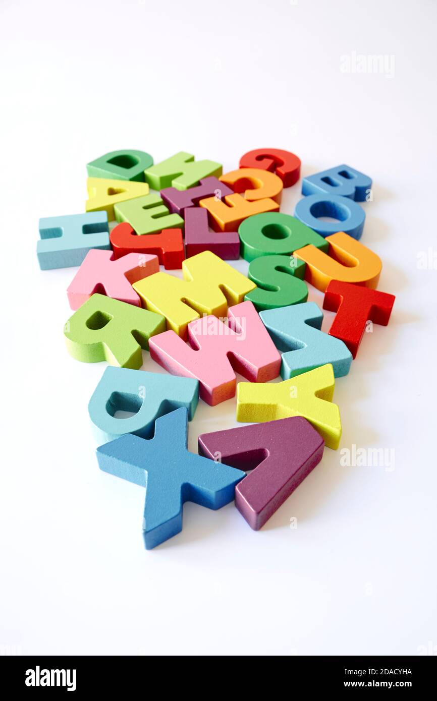 A studio photo alphabet letters Stock Photo - Alamy