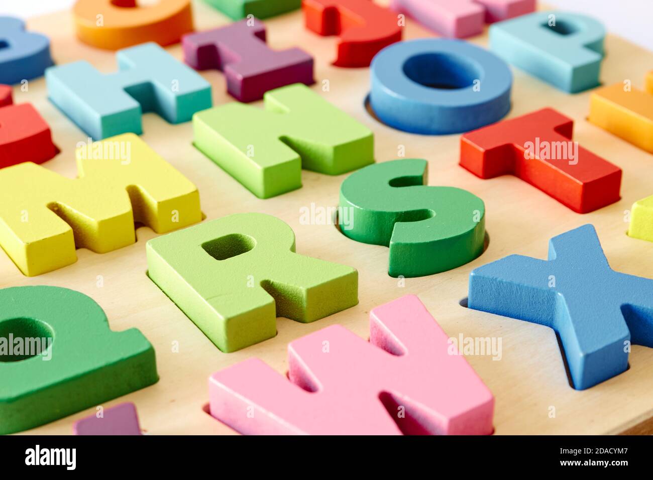 A studio photo alphabet letters Stock Photo - Alamy