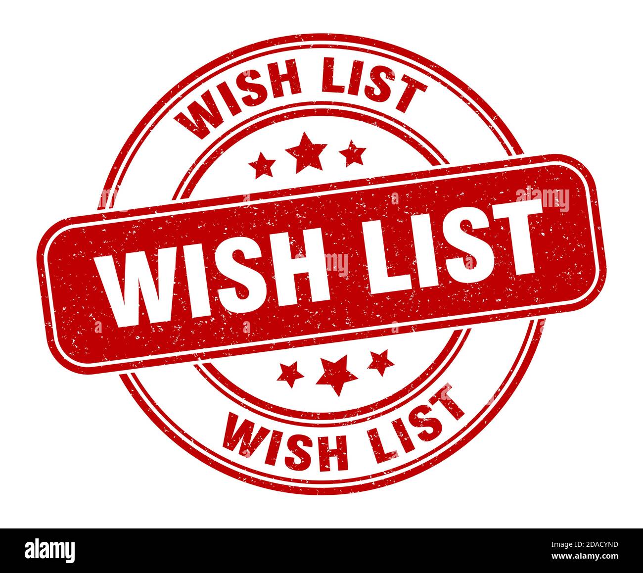 wish list stamp. wish list sign. round grunge label Stock Vector Image ...