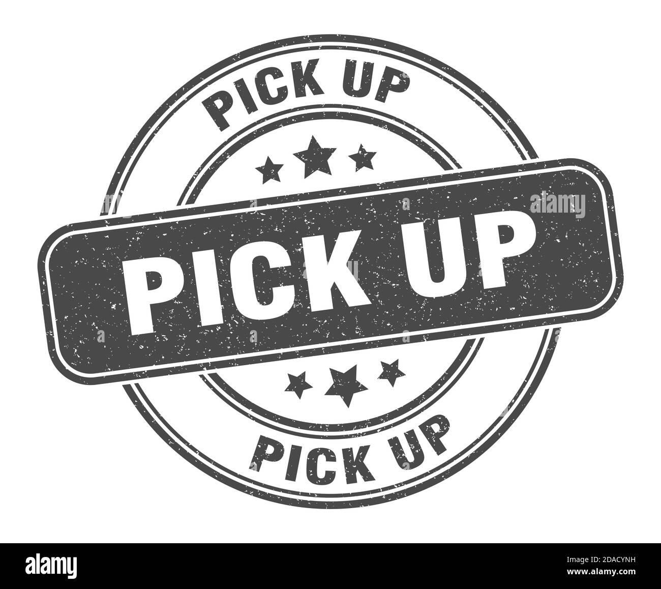 pick up stamp. pick up sign. round grunge label Stock Vector Image ...