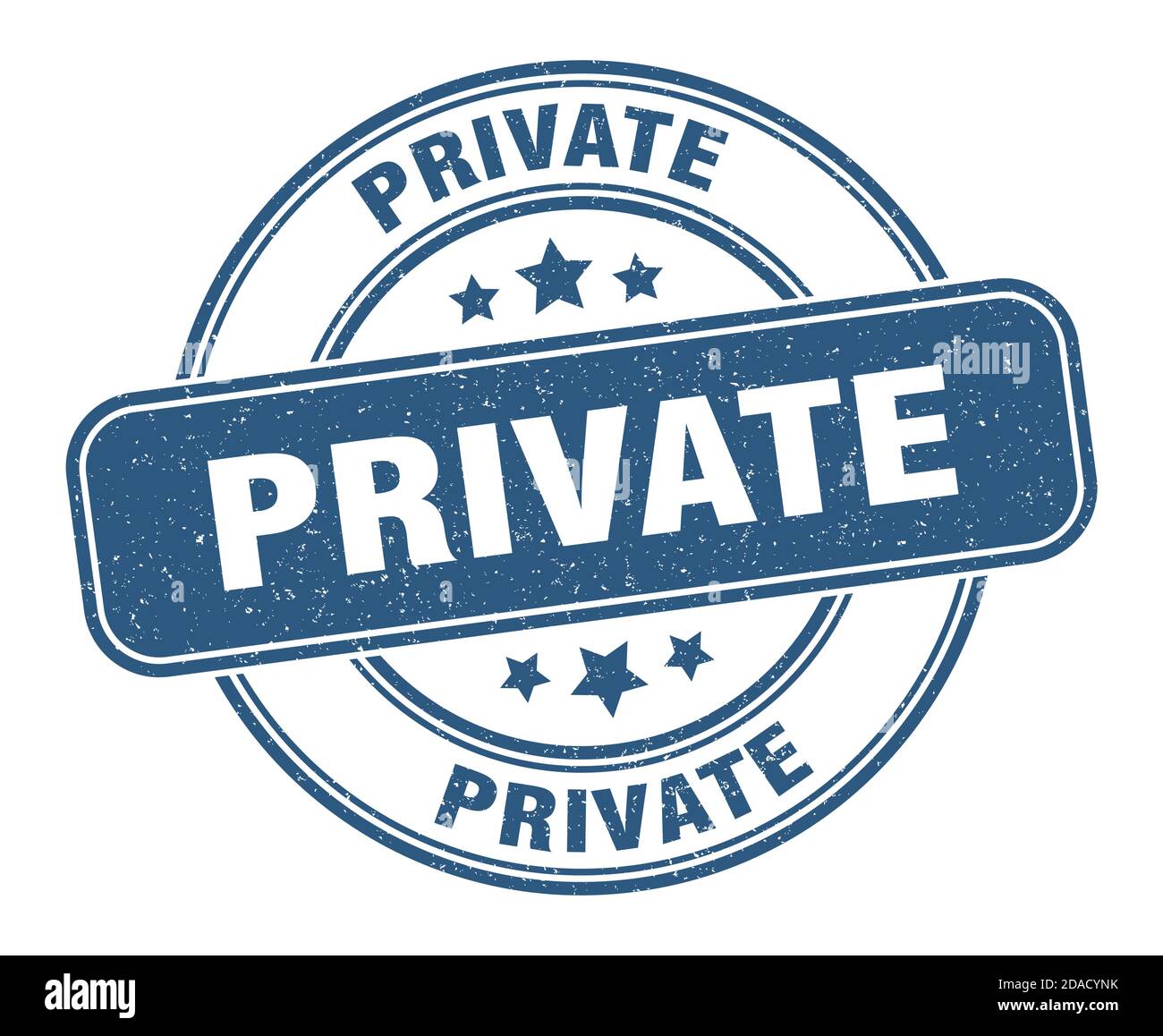 private stamp. private sign. round grunge label Stock Vector Image ...