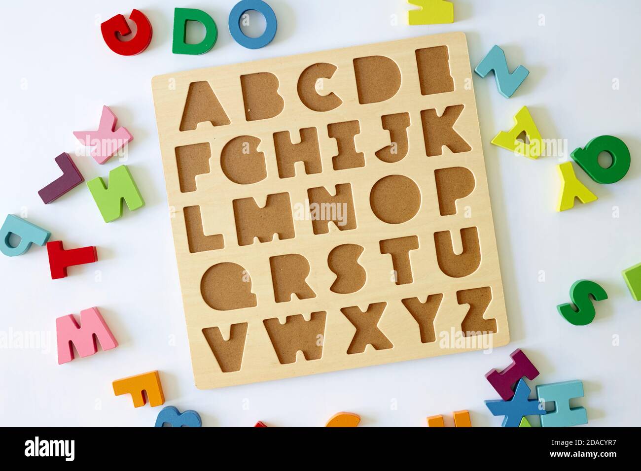 A studio photo alphabet letters Stock Photo - Alamy