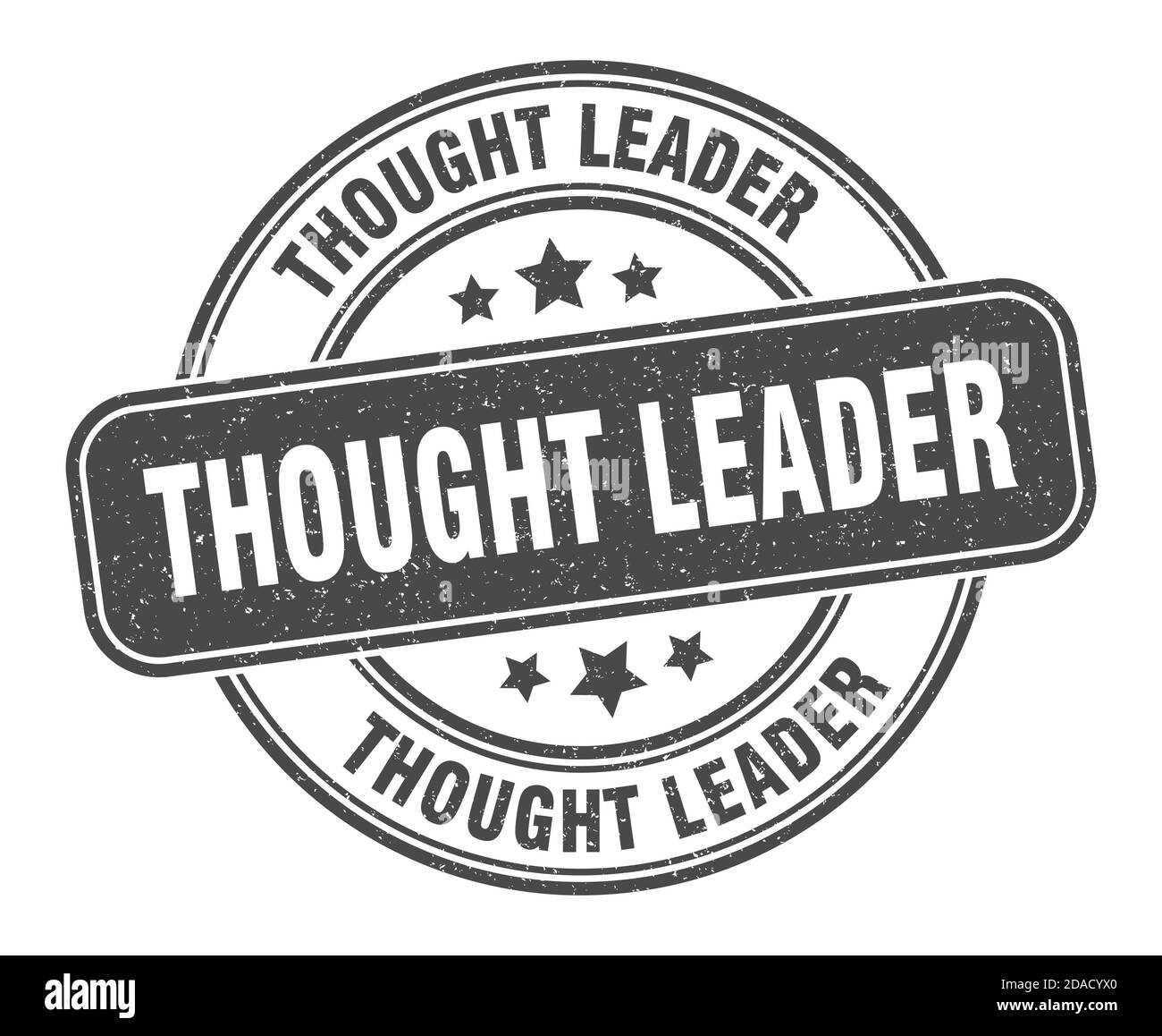 thought leader stamp. thought leader sign. round grunge label Stock ...