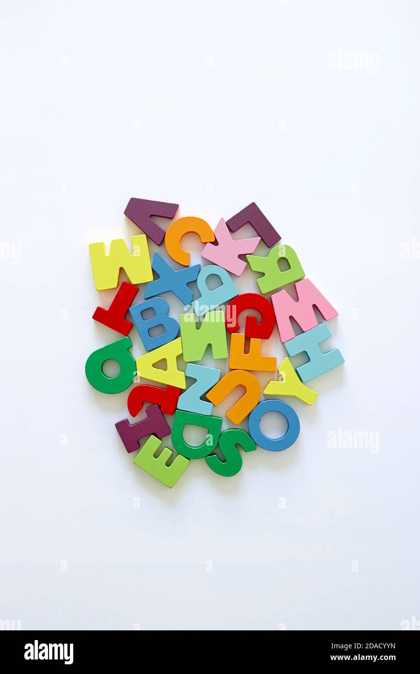 A studio photo alphabet letters Stock Photo - Alamy