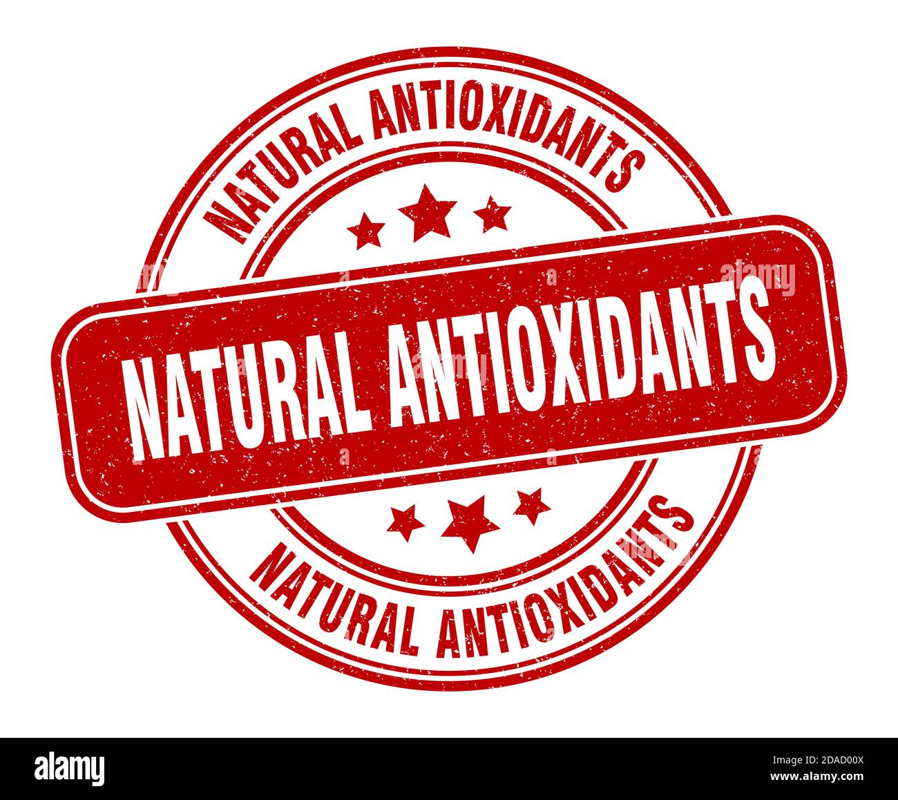 Natural antioxidants stamp hi-res stock photography and images - Alamy