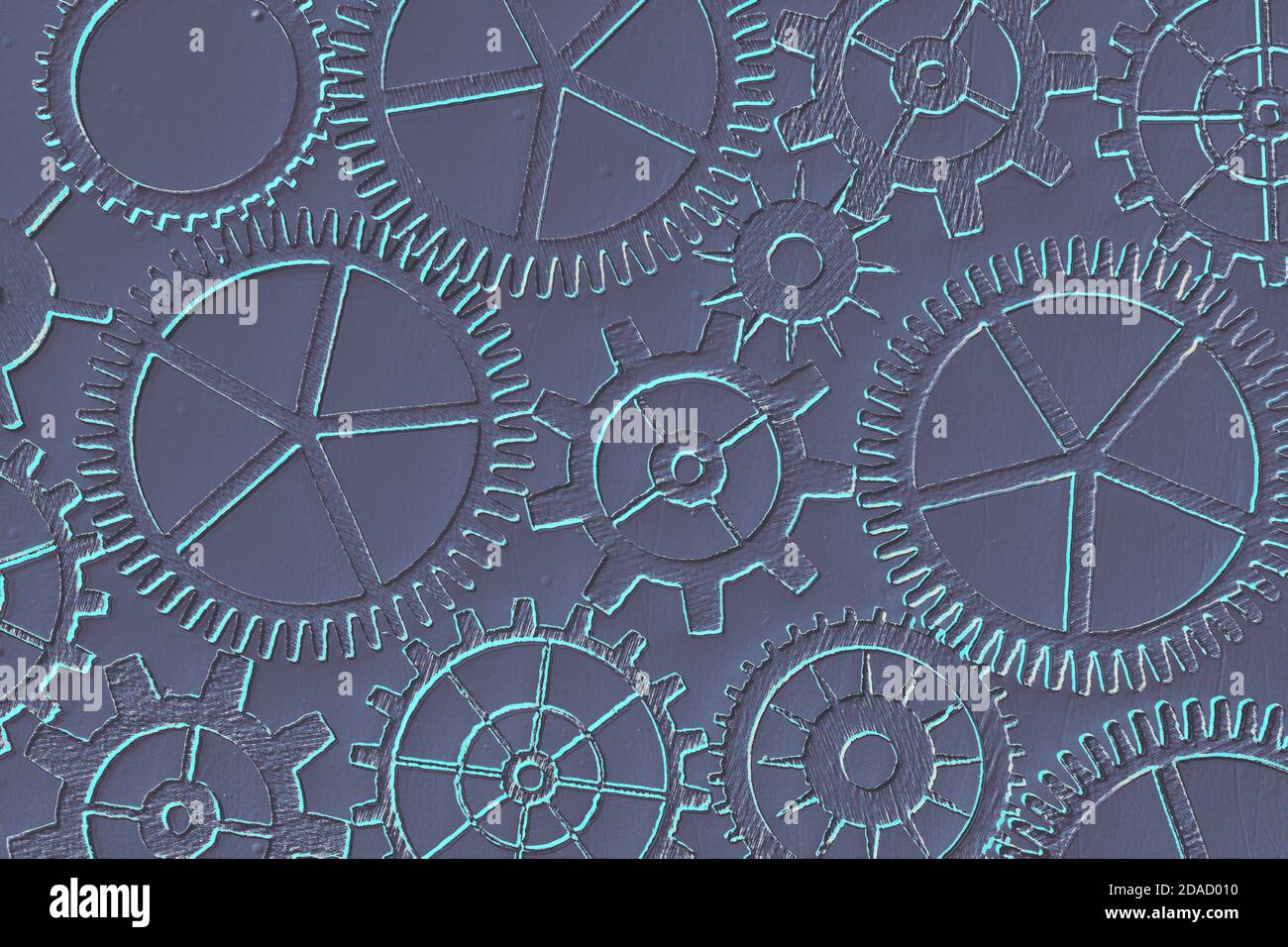 Gear wheels as The concept of mechanism Stock Photo - Alamy