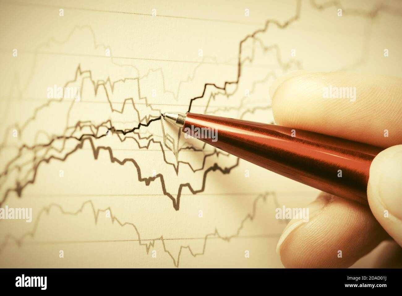 Financial graphs analysis stock market charts Stock Photo - Alamy
