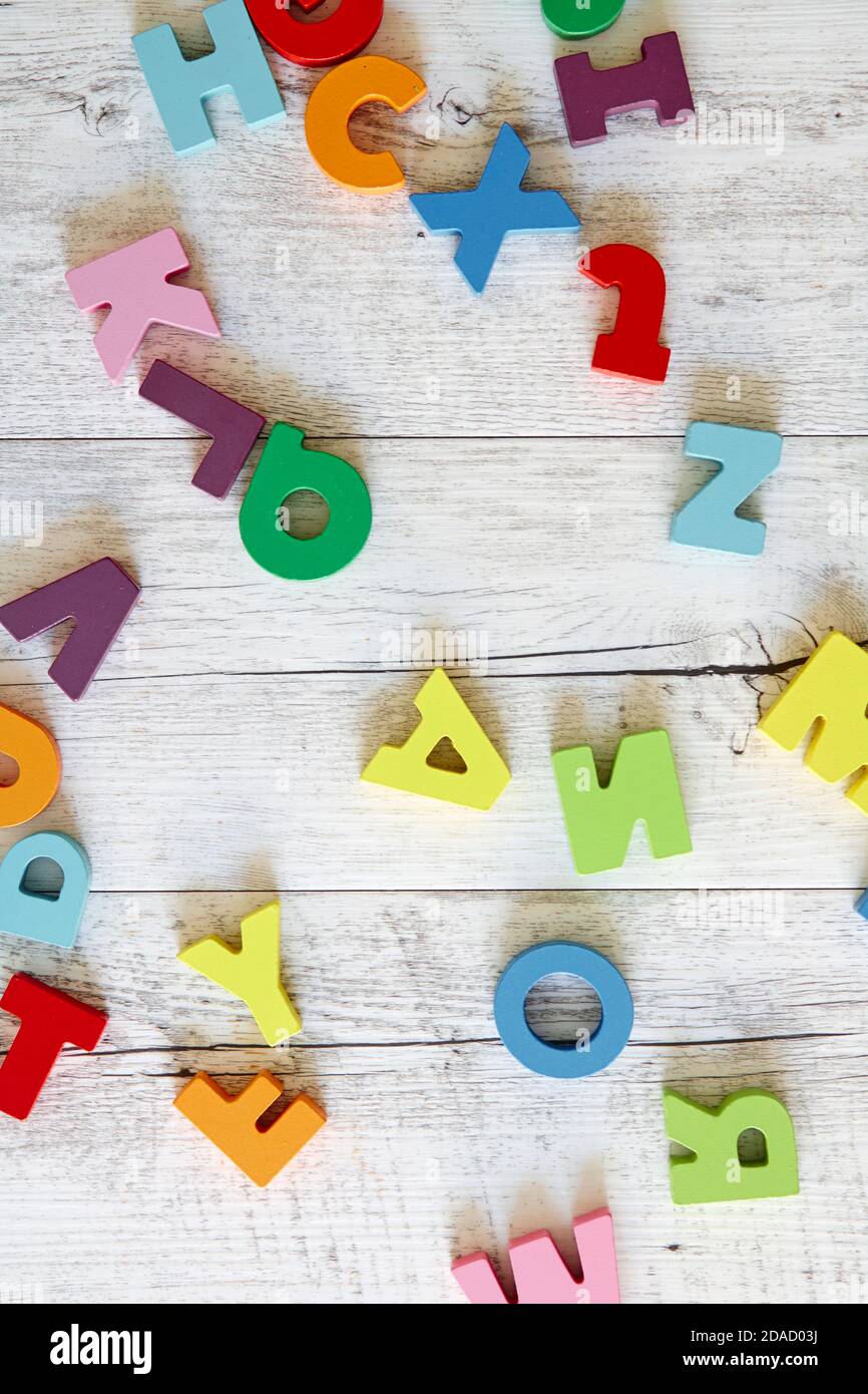 A studio photo alphabet letters Stock Photo - Alamy