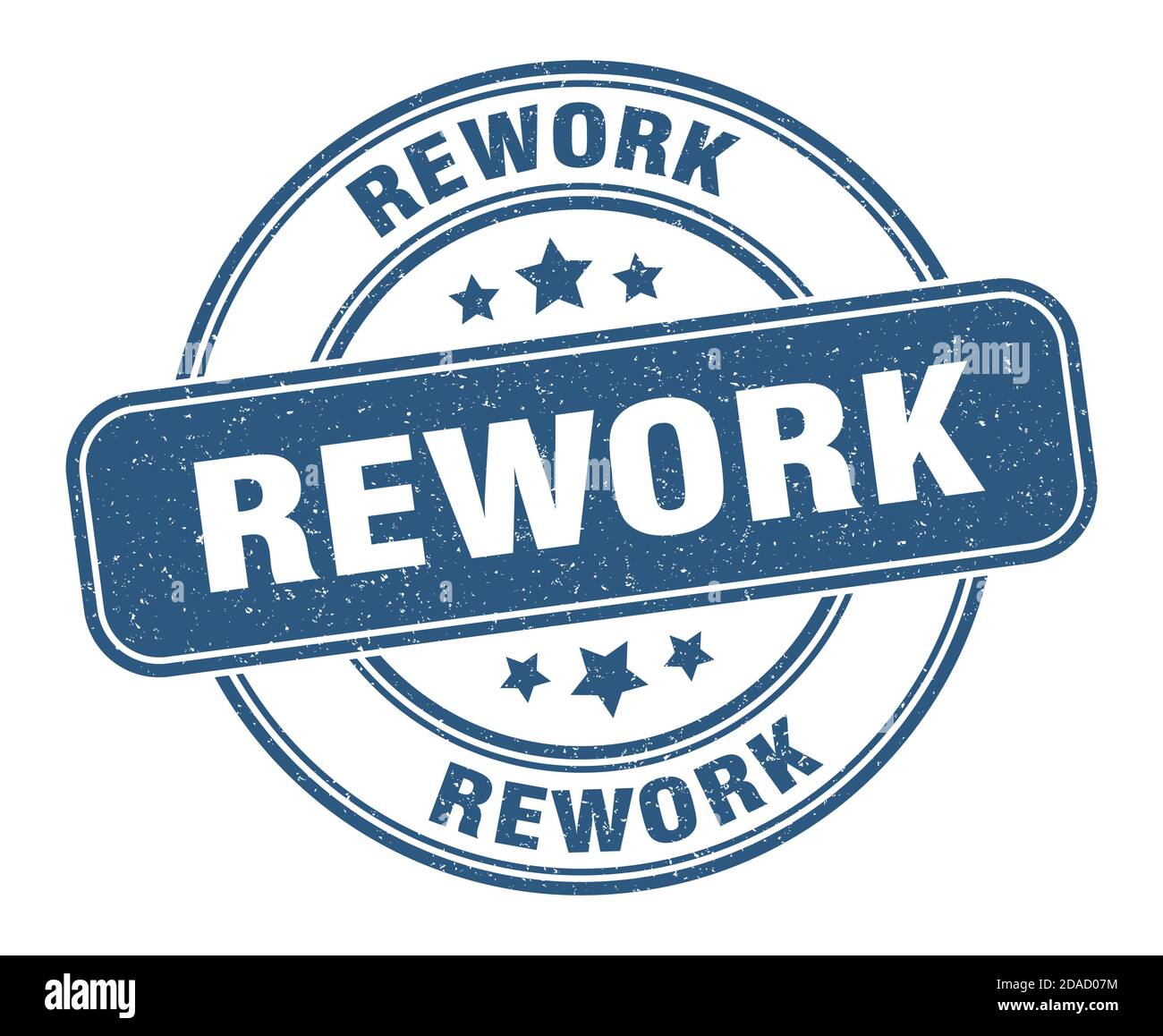 rework stamp. rework sign. round grunge label Stock Vector Image & Art ...