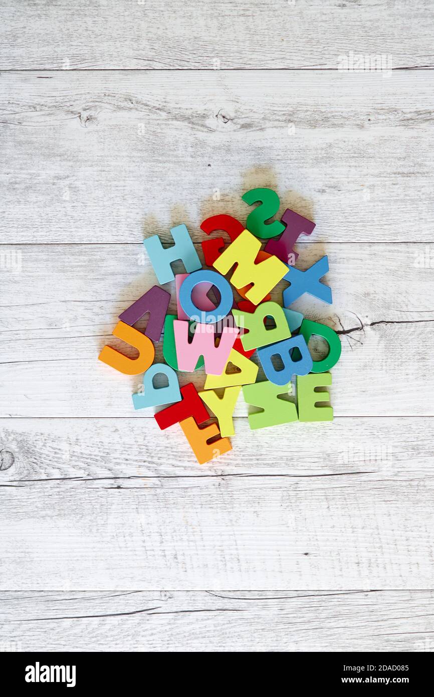 A studio photo alphabet letters Stock Photo - Alamy