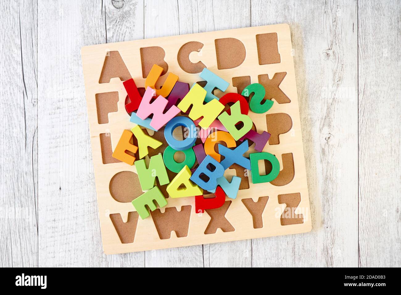 A studio photo alphabet letters Stock Photo - Alamy