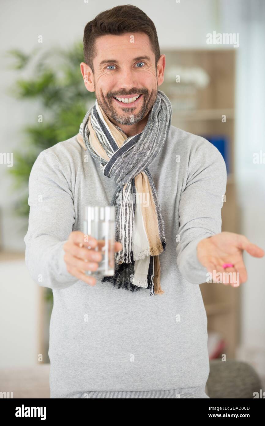 Man beard holds water hi-res stock photography and images - Alamy