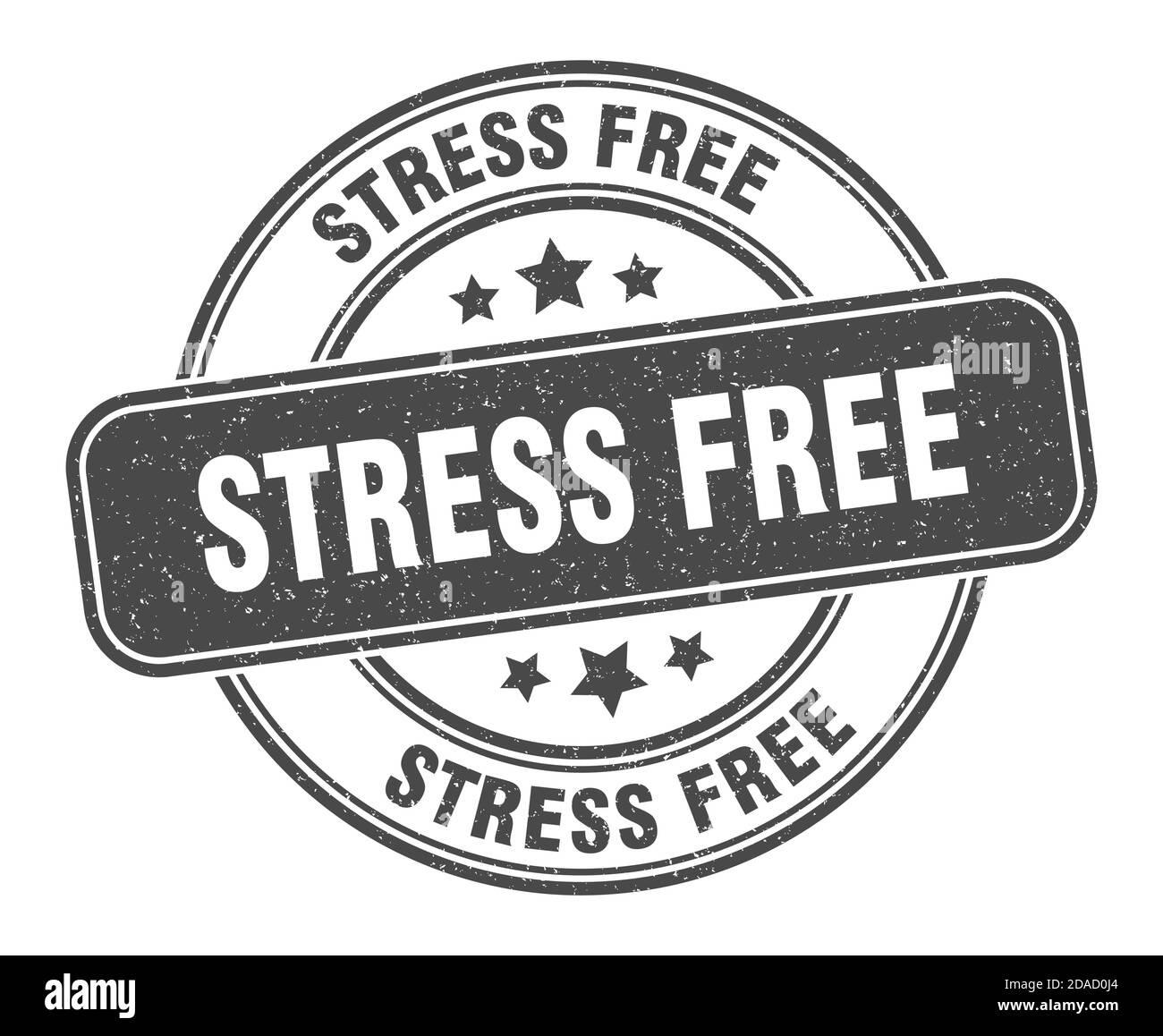 stress free stamp. stress free sign. round grunge label Stock Vector ...