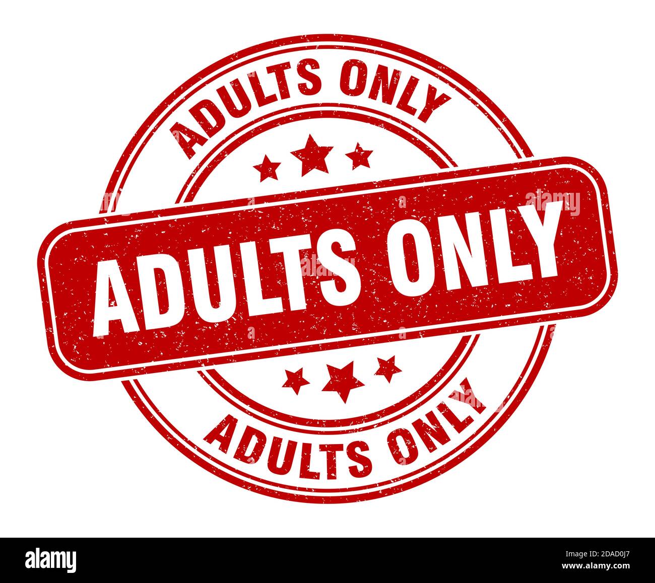 adults only stamp. adults only sign. round grunge label Stock Vector ...