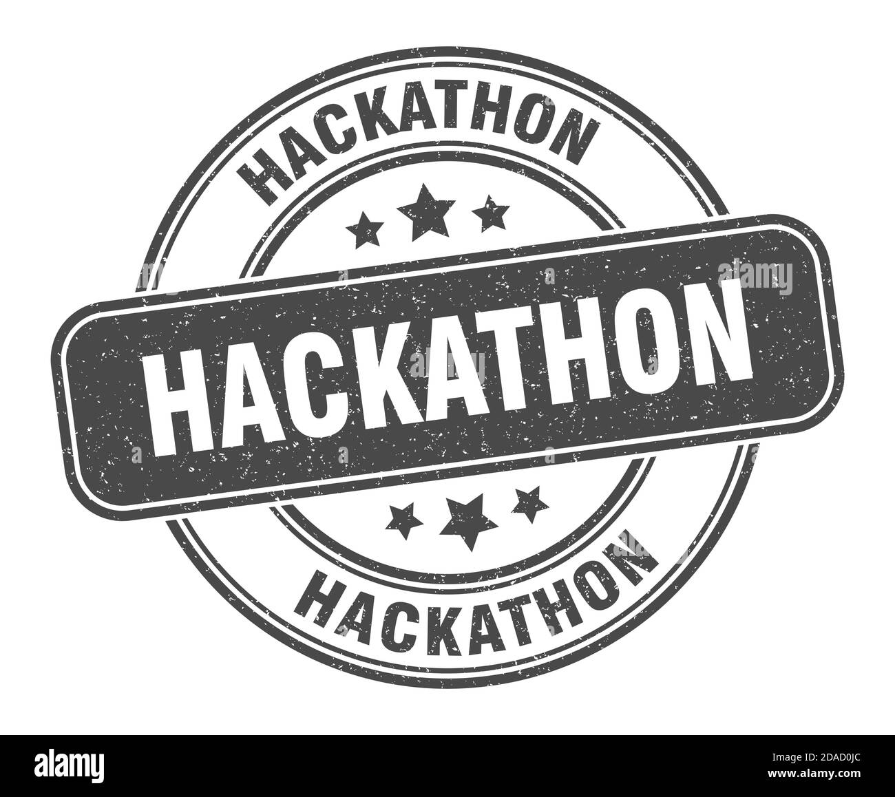 hackathon stamp. hackathon sign. round grunge label Stock Vector Image ...