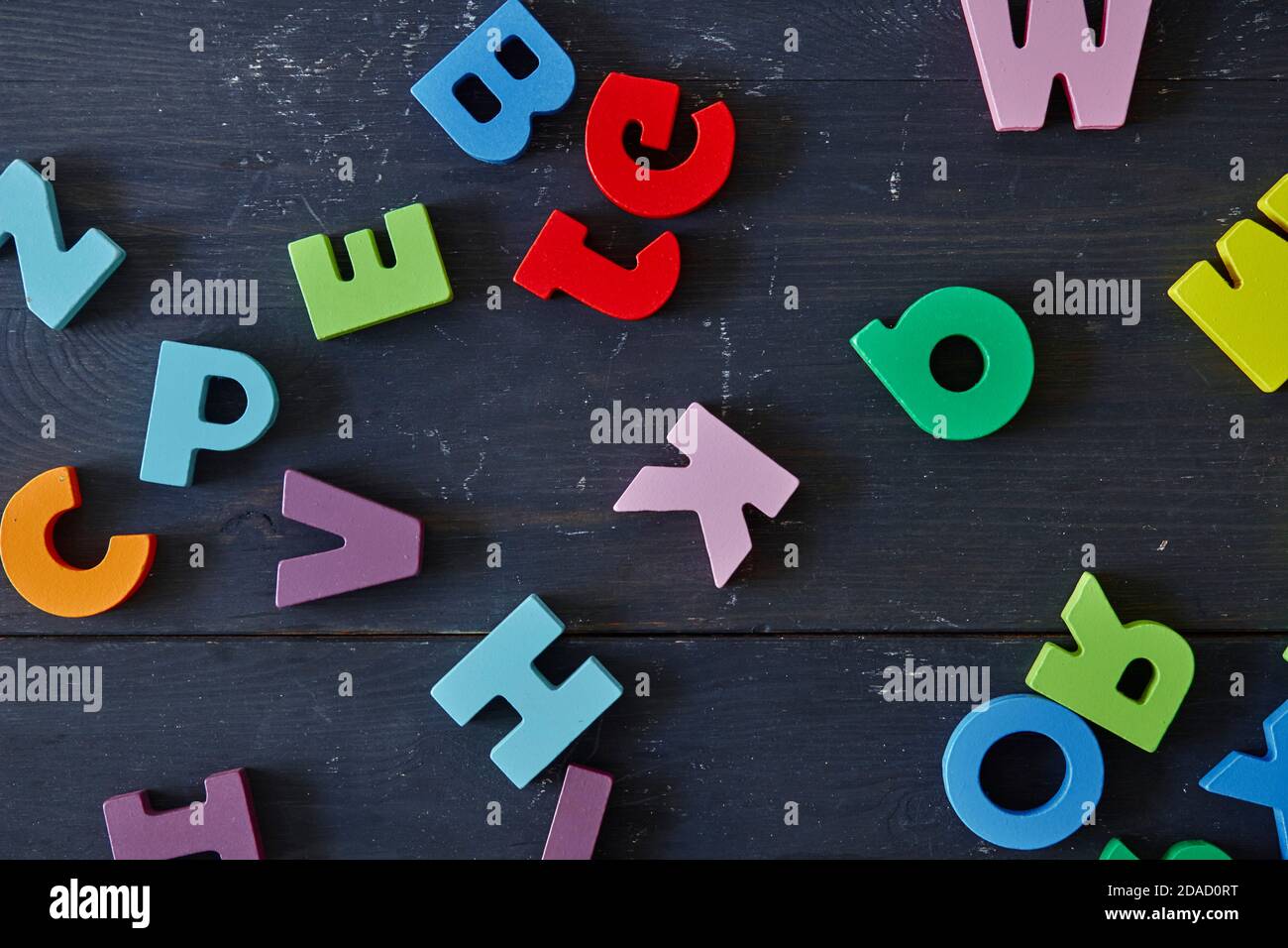 A studio photo alphabet letters Stock Photo - Alamy