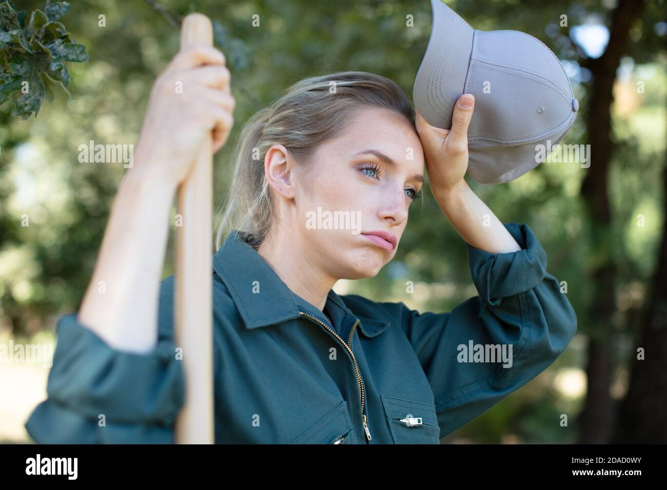 Exhausted woman garden hi-res stock photography and images - Alamy