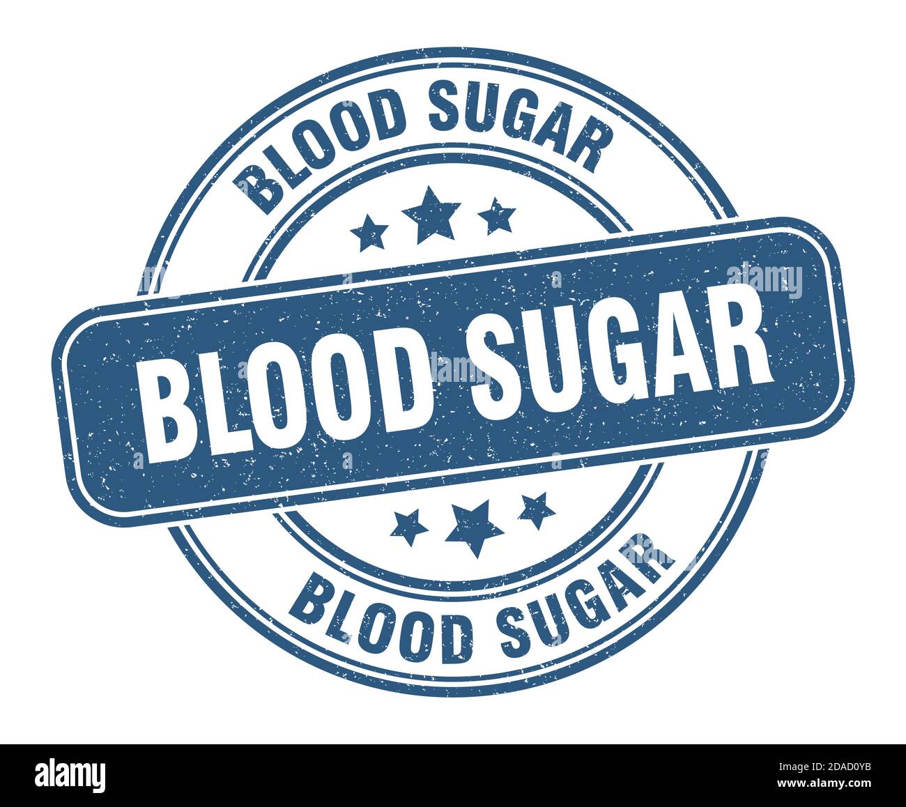 blood sugar stamp. blood sugar sign. round grunge label Stock Vector ...