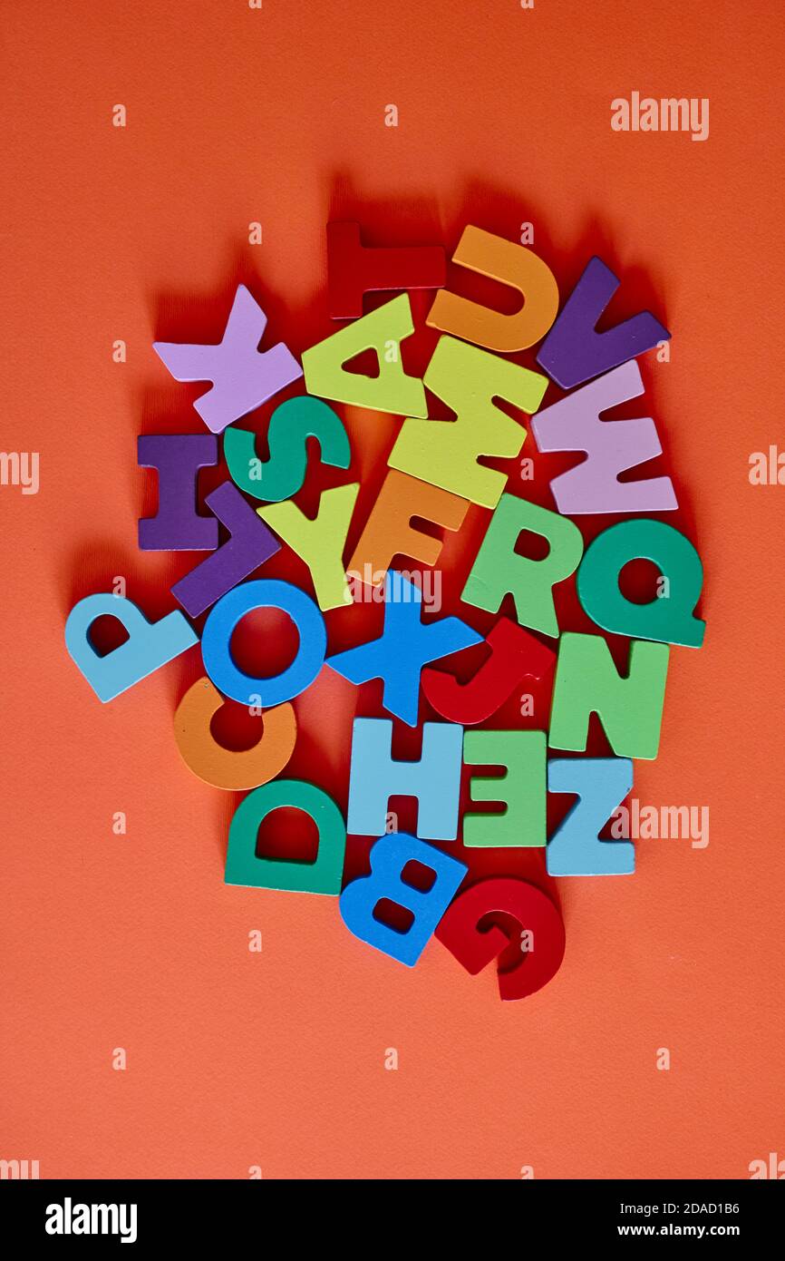 A studio photo alphabet letters Stock Photo - Alamy