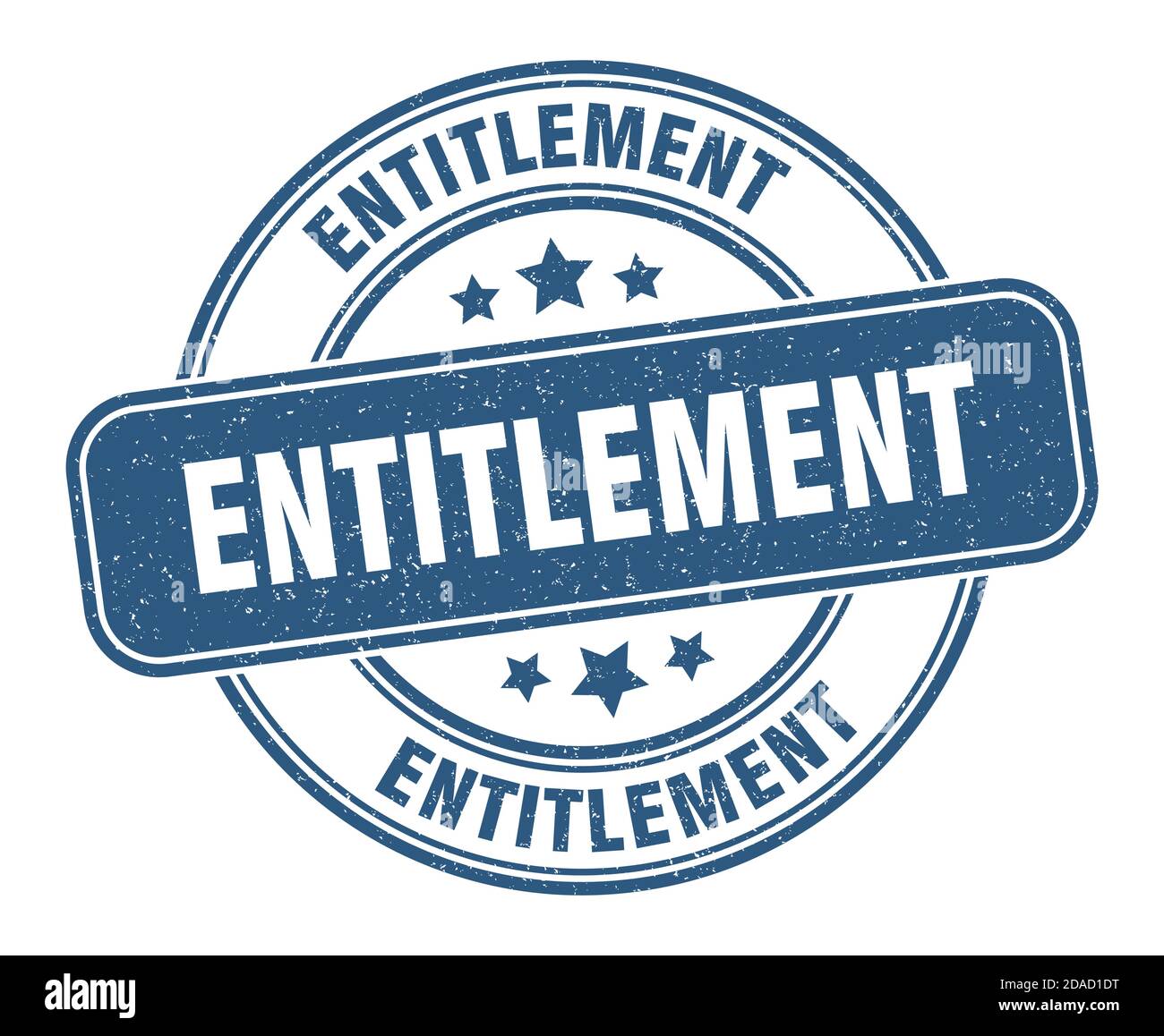 entitlement stamp. entitlement sign. round grunge label Stock Vector ...